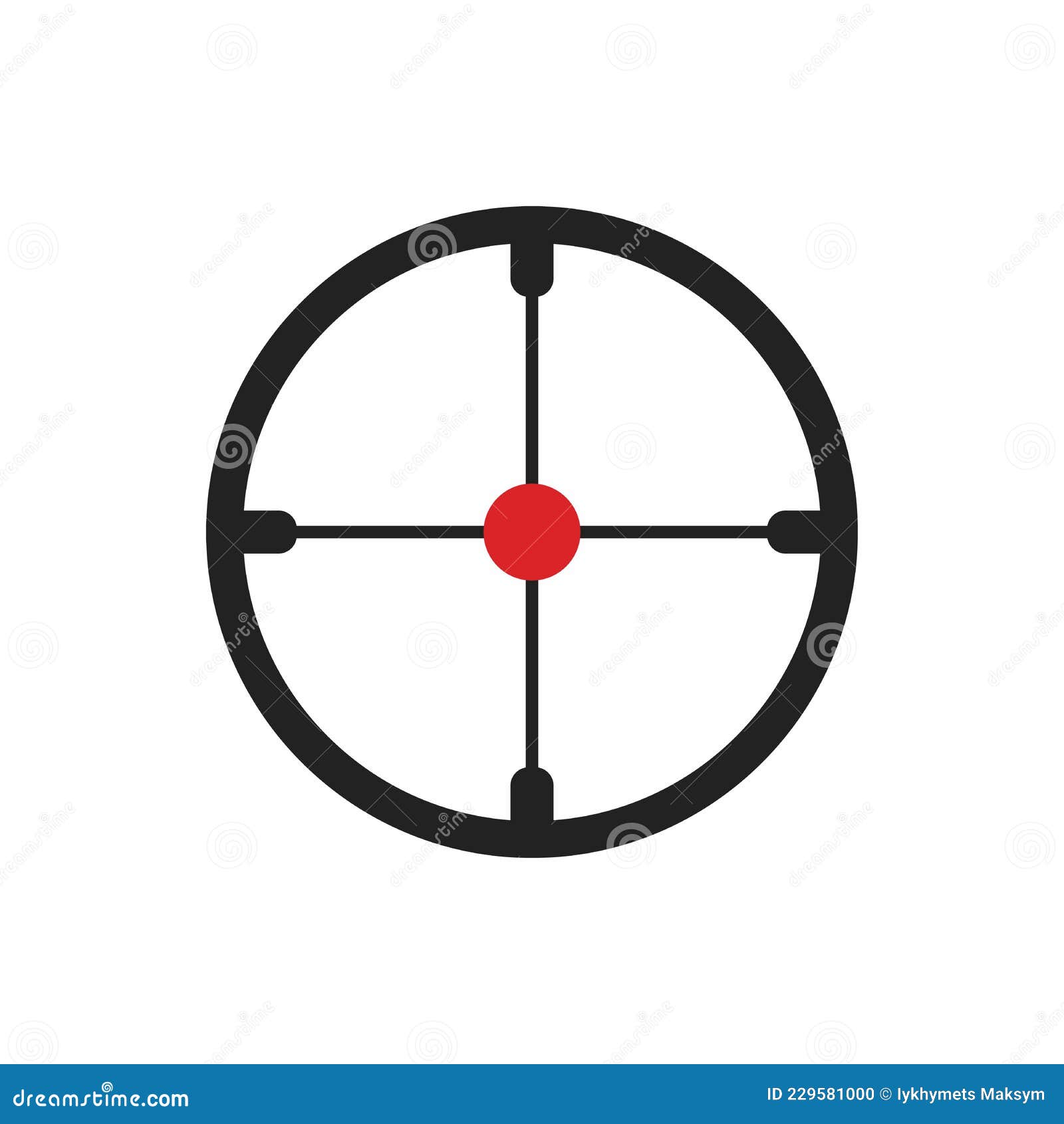 Aiming Target Icon Vector Logo Template Illustration Design. Vector EPS ...