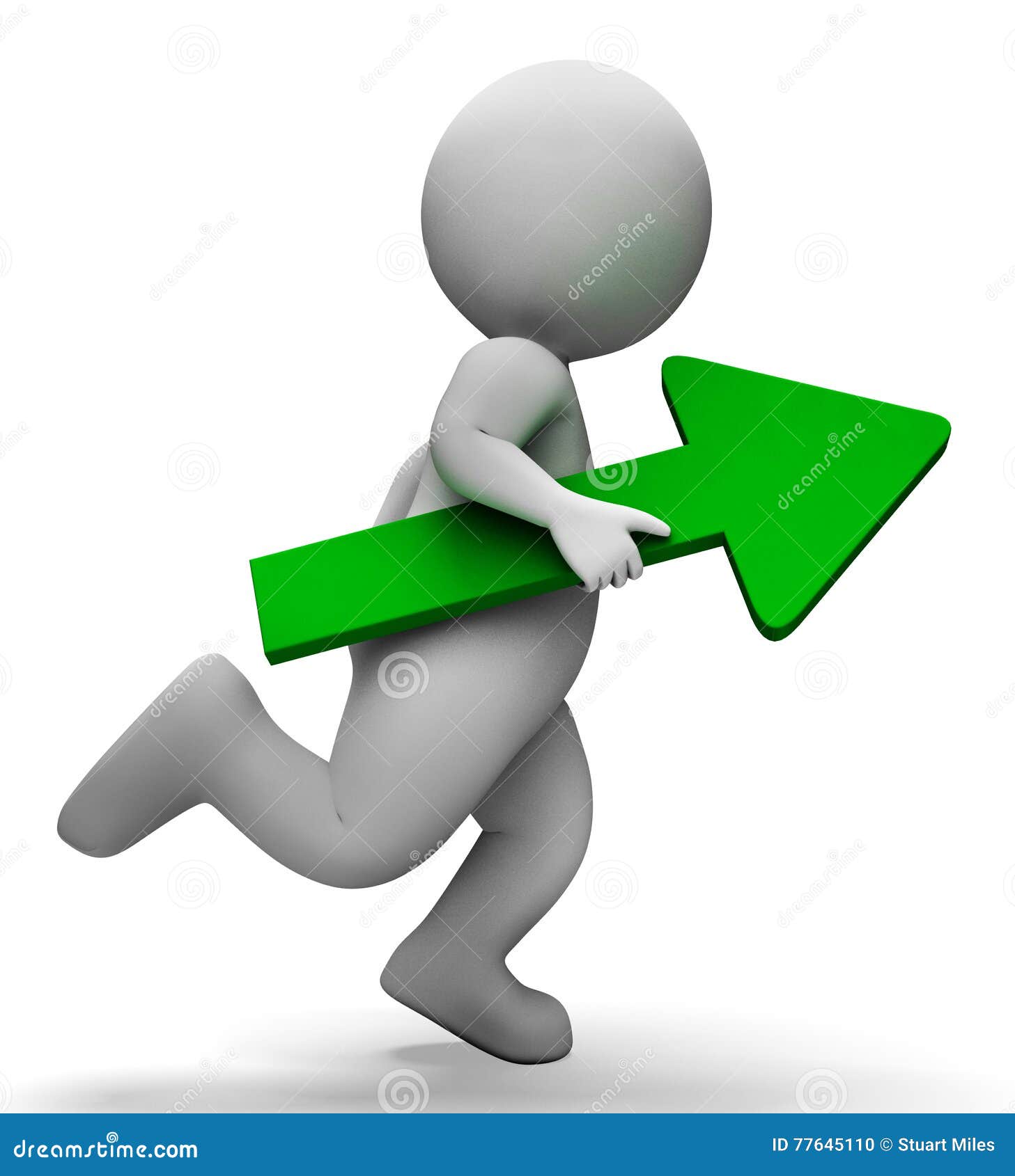 Aims Arrow Shows Aiming Goals and Ambitious 3d Rendering Stock ...