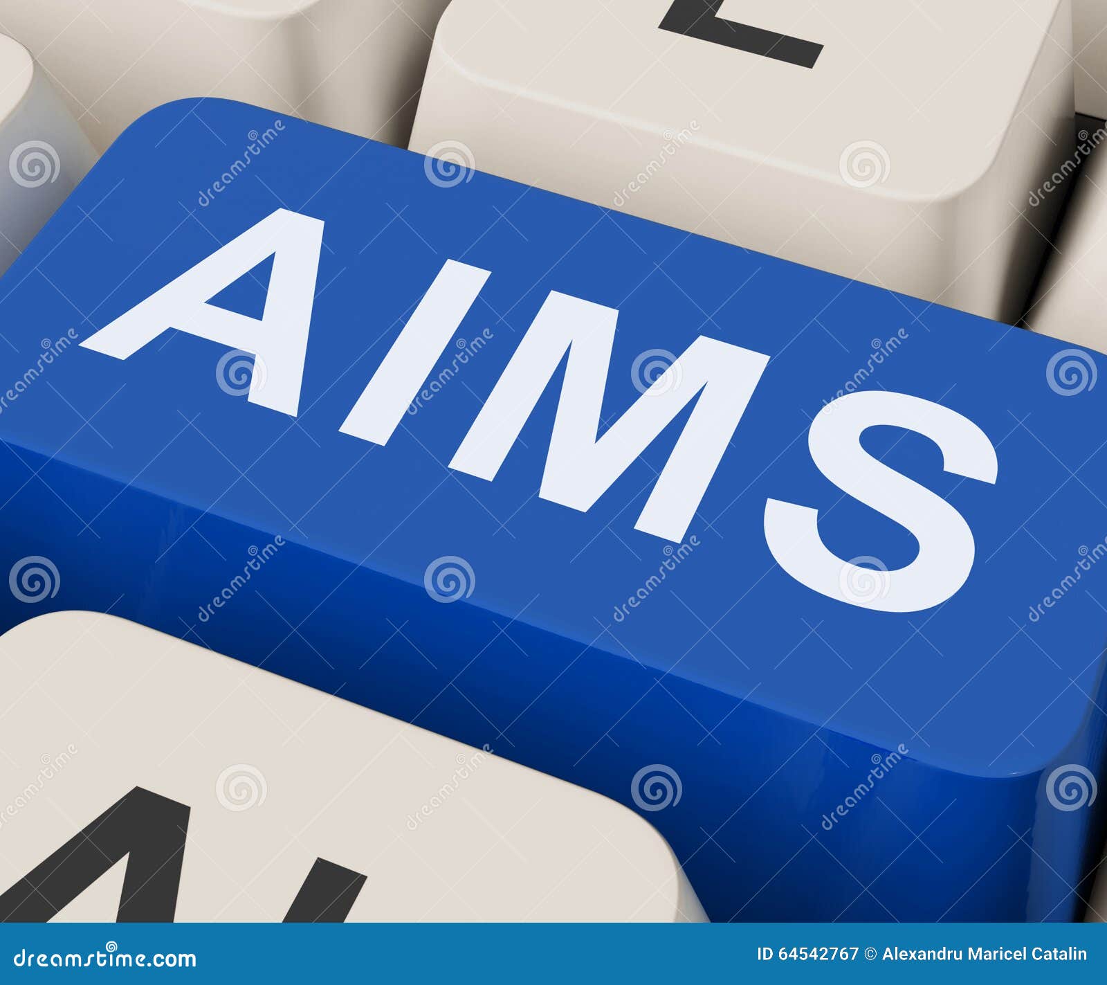 Aims Key Shows Goals Purpose and Aspirations Stock Image - Image of ...