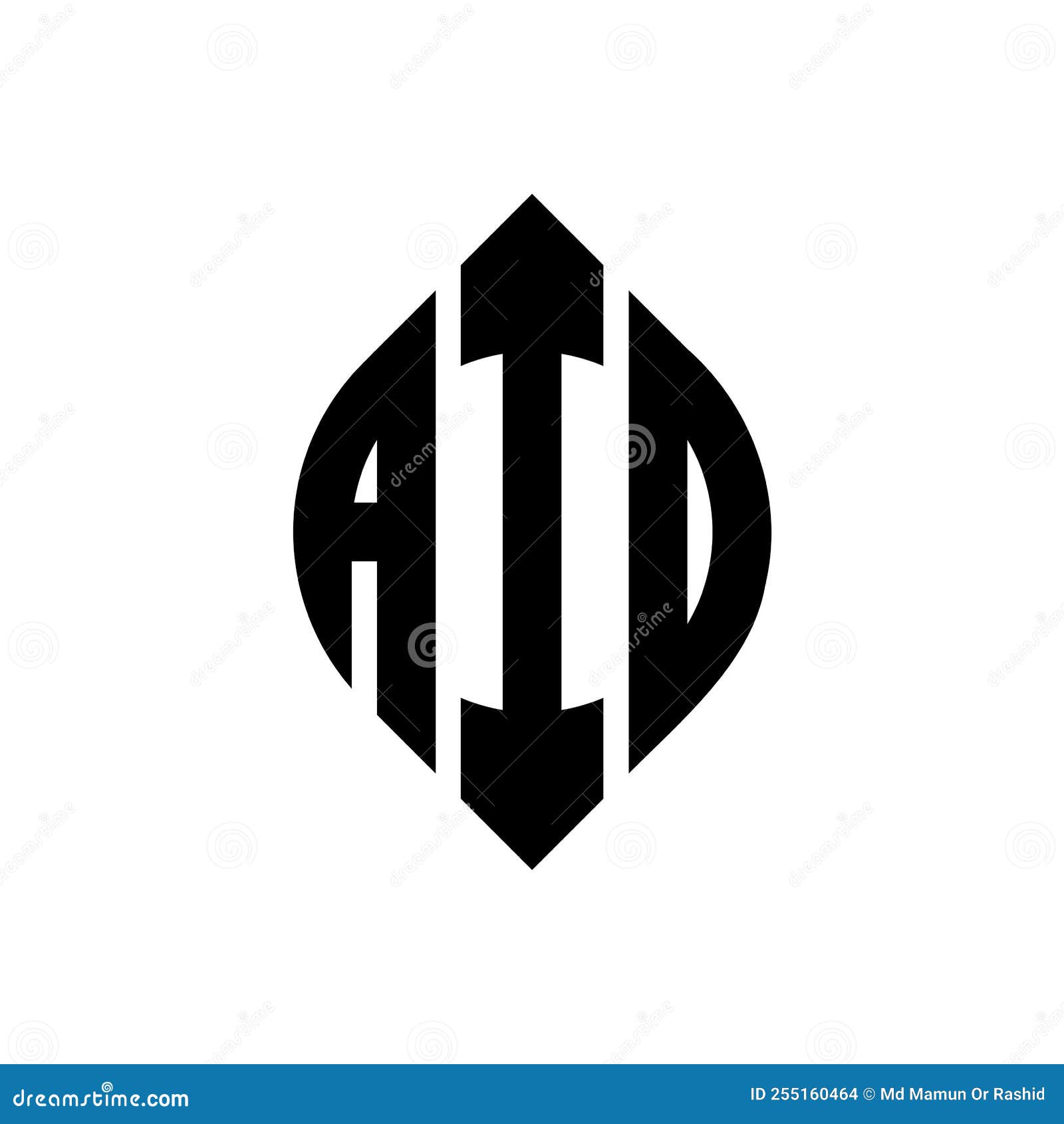 AIO Circle Letter Logo Design with Circle and Ellipse Shape. AIO ...