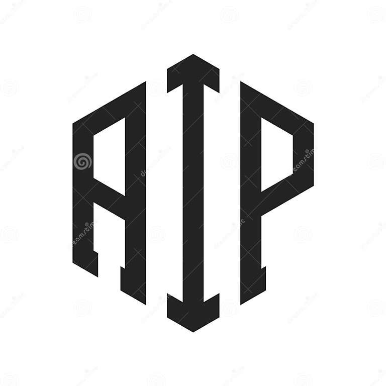 AIP Logo Design. Initial Letter AIP Monogram Logo Using Hexagon Shape ...