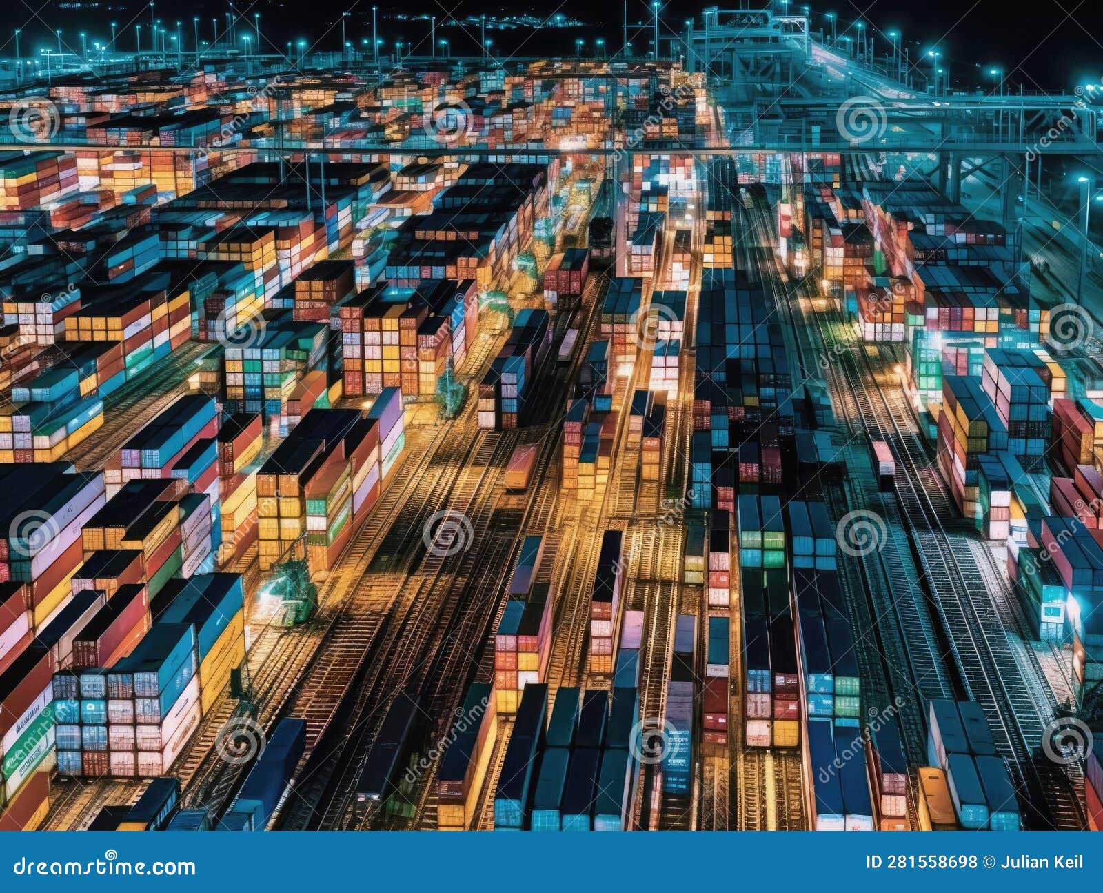 AI Optimizes Supply Chain And Logistics Vector Illustration ...