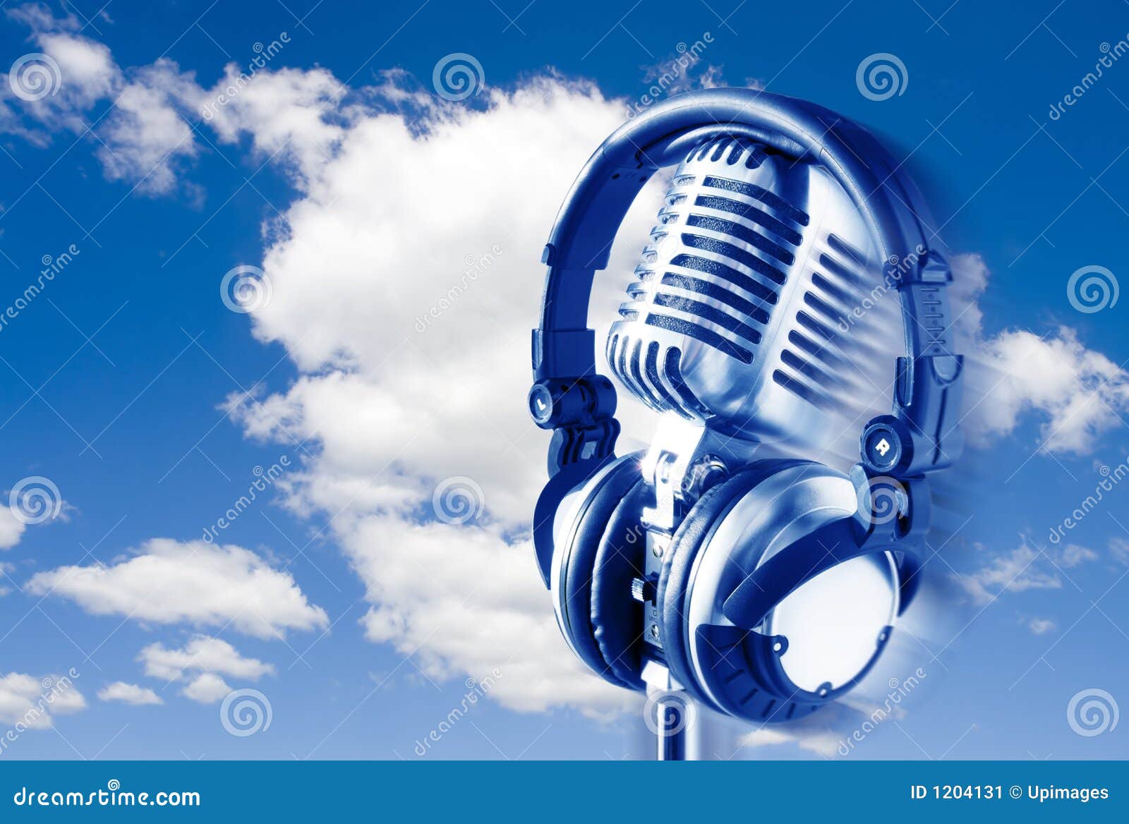 On the Air!! stock image. Image of audio, classic, microphone - 1204131