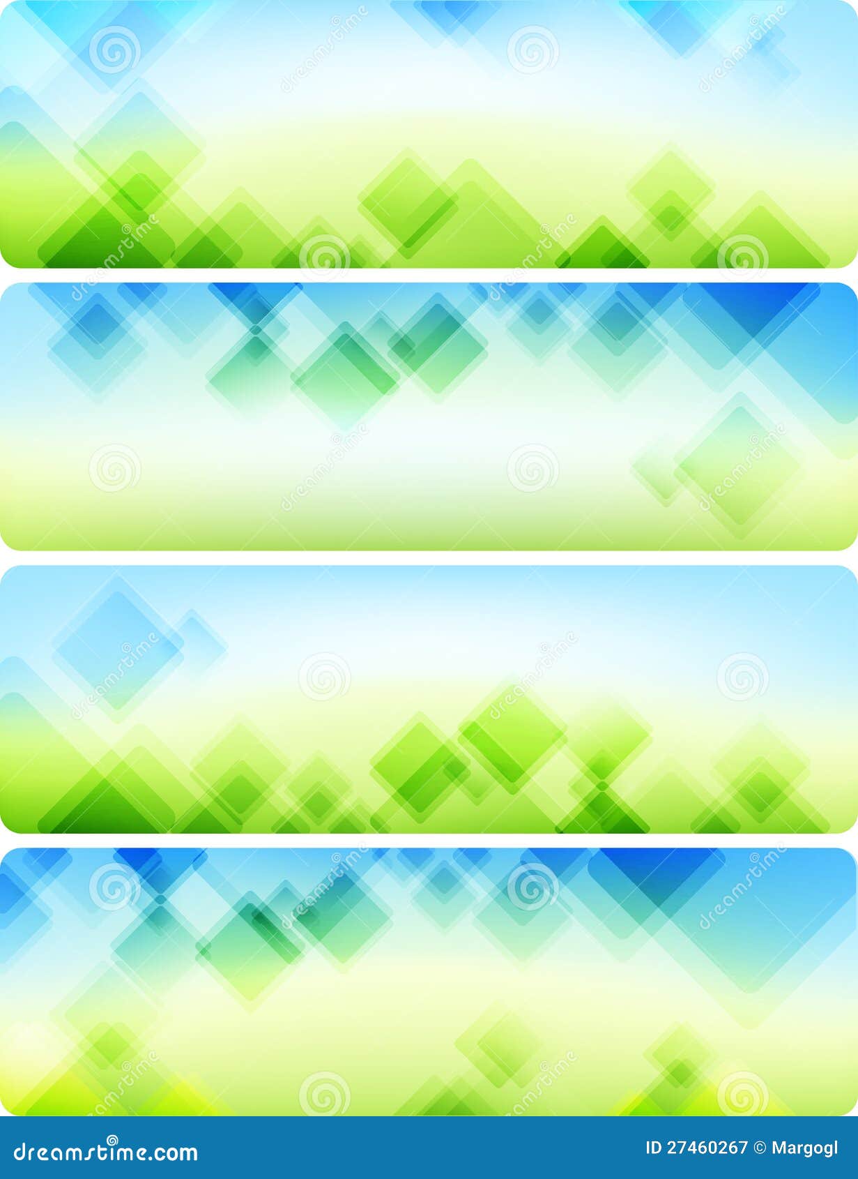 Four Banners Arranged In A Row With Circles And Glassmorphism Effect ...