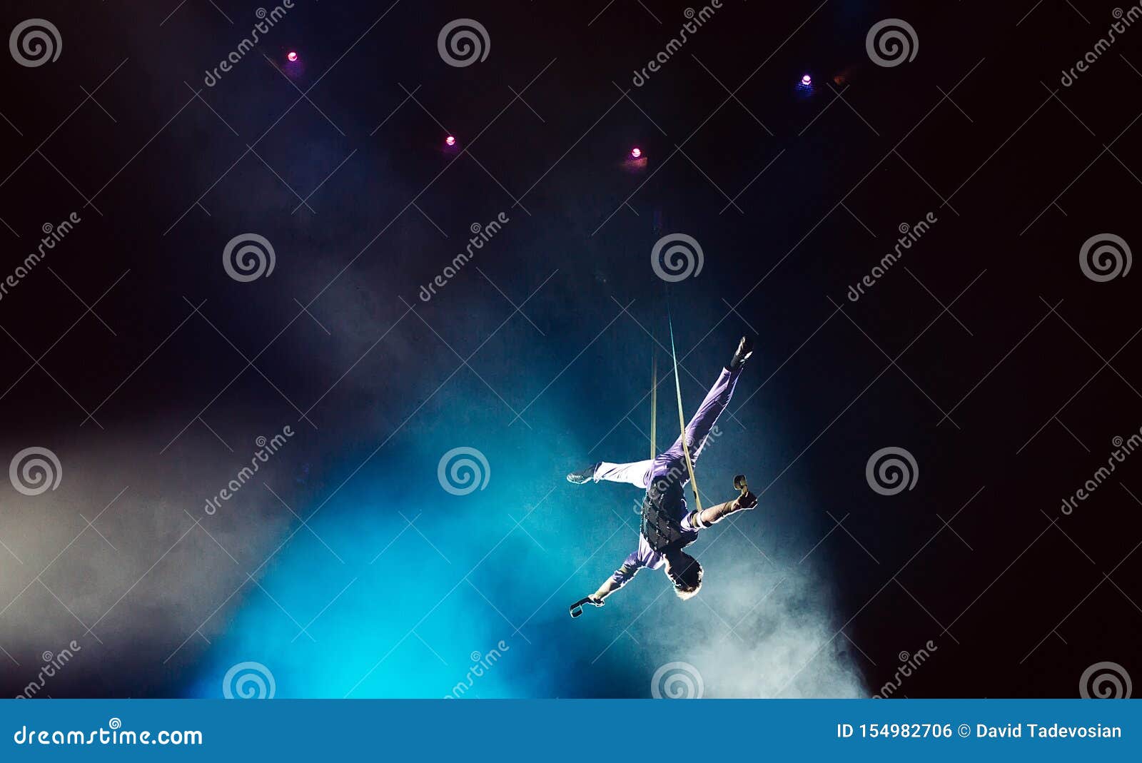 An Air Acrobat in the Circus Ring Stock Photo - Image of artist ...