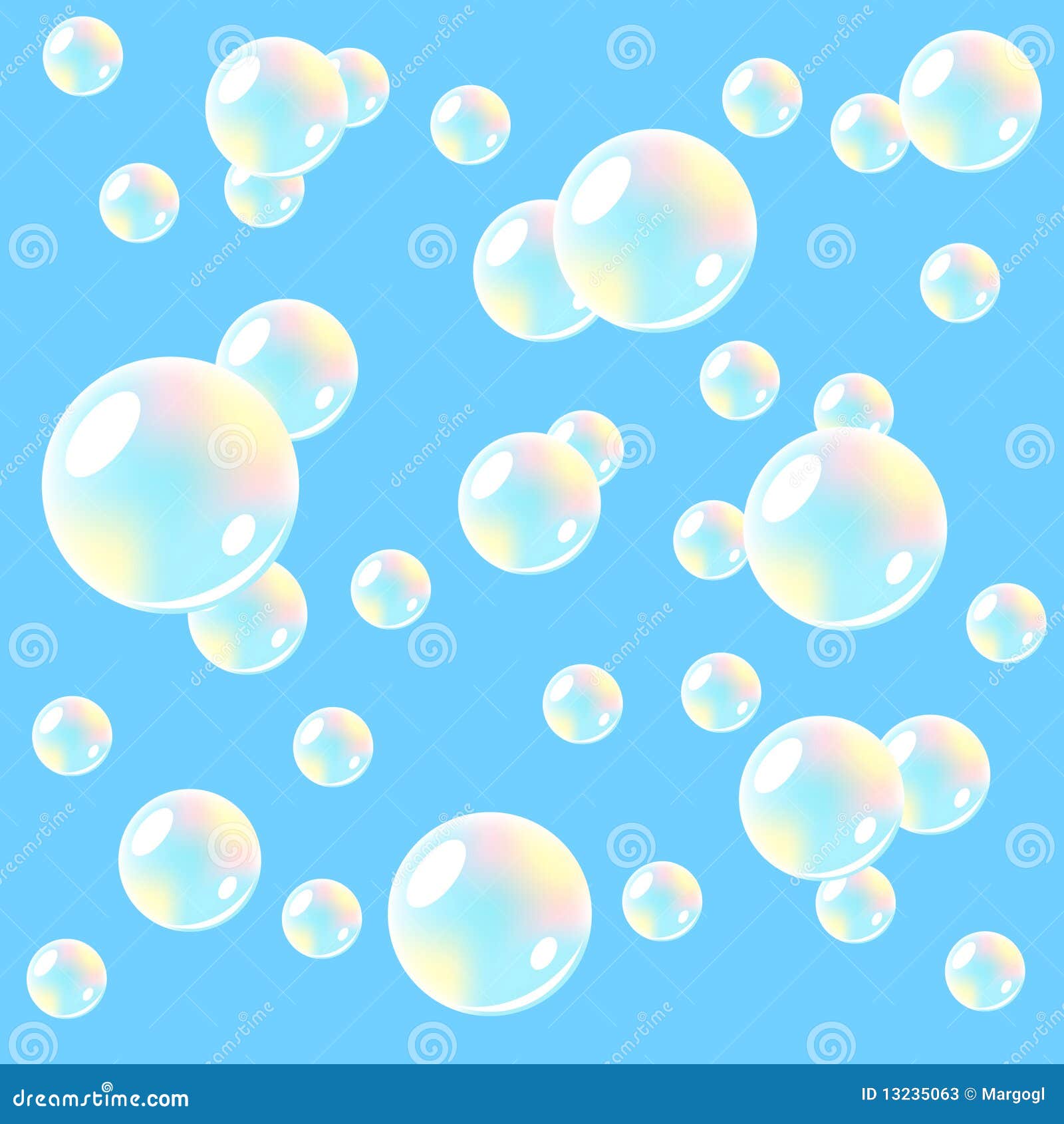 Bubbles Seamless Texture Vector Illustration | CartoonDealer.com #17811302