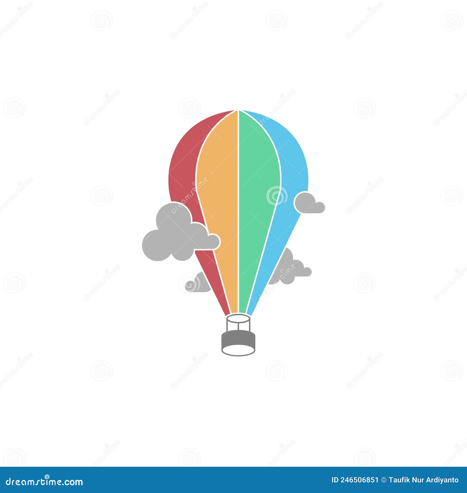 Air Ballon Icon Logo Design Illustration Stock Vector - Illustration of ...