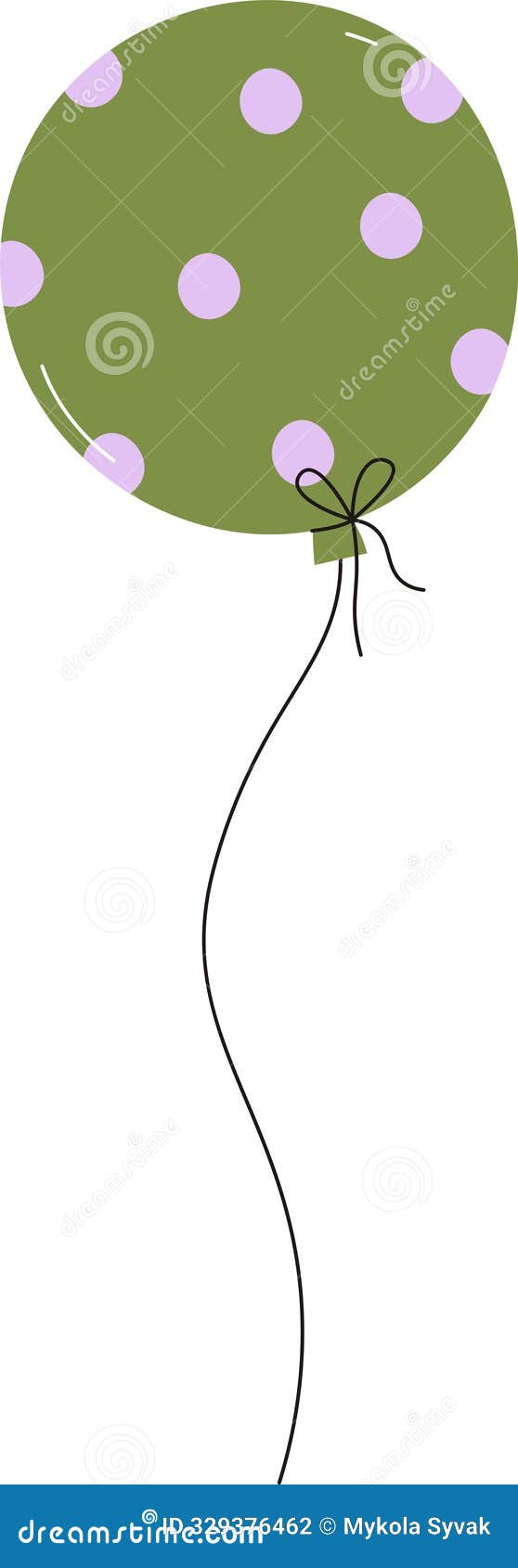 Air Balloon on Rope stock illustration. Illustration of flight - 329376462