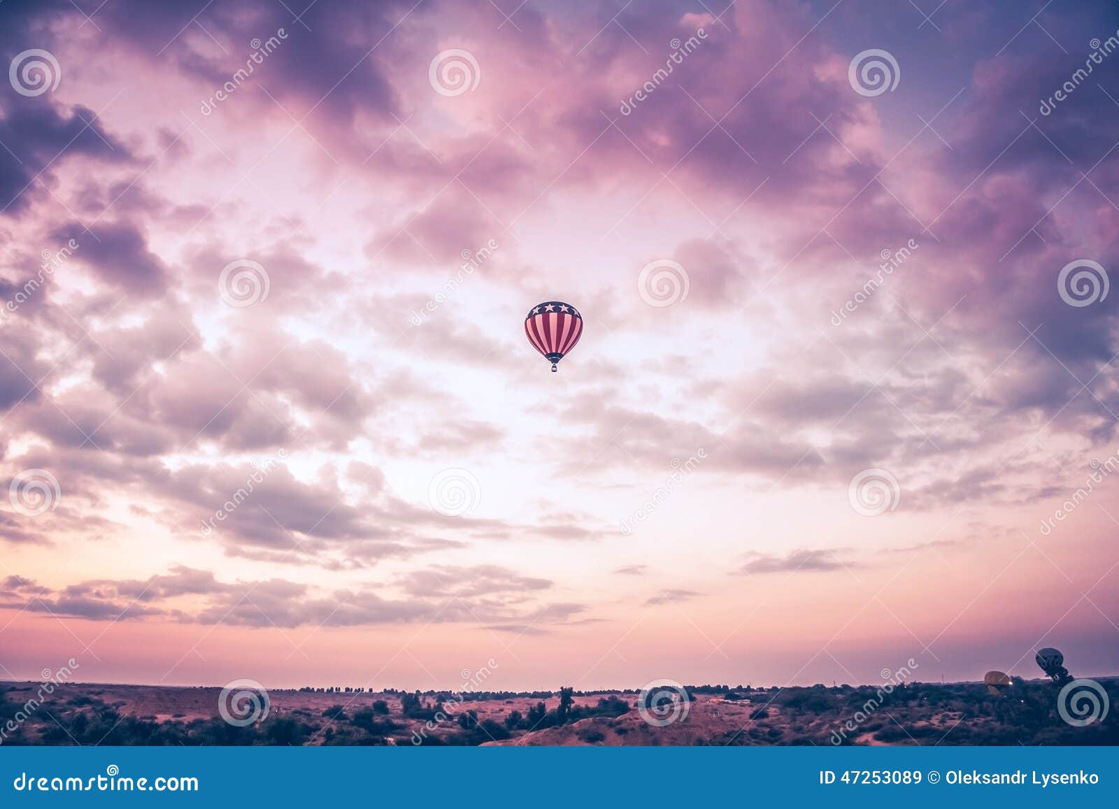Air Balloon soaring high stock image. Image of ballon - 47253089