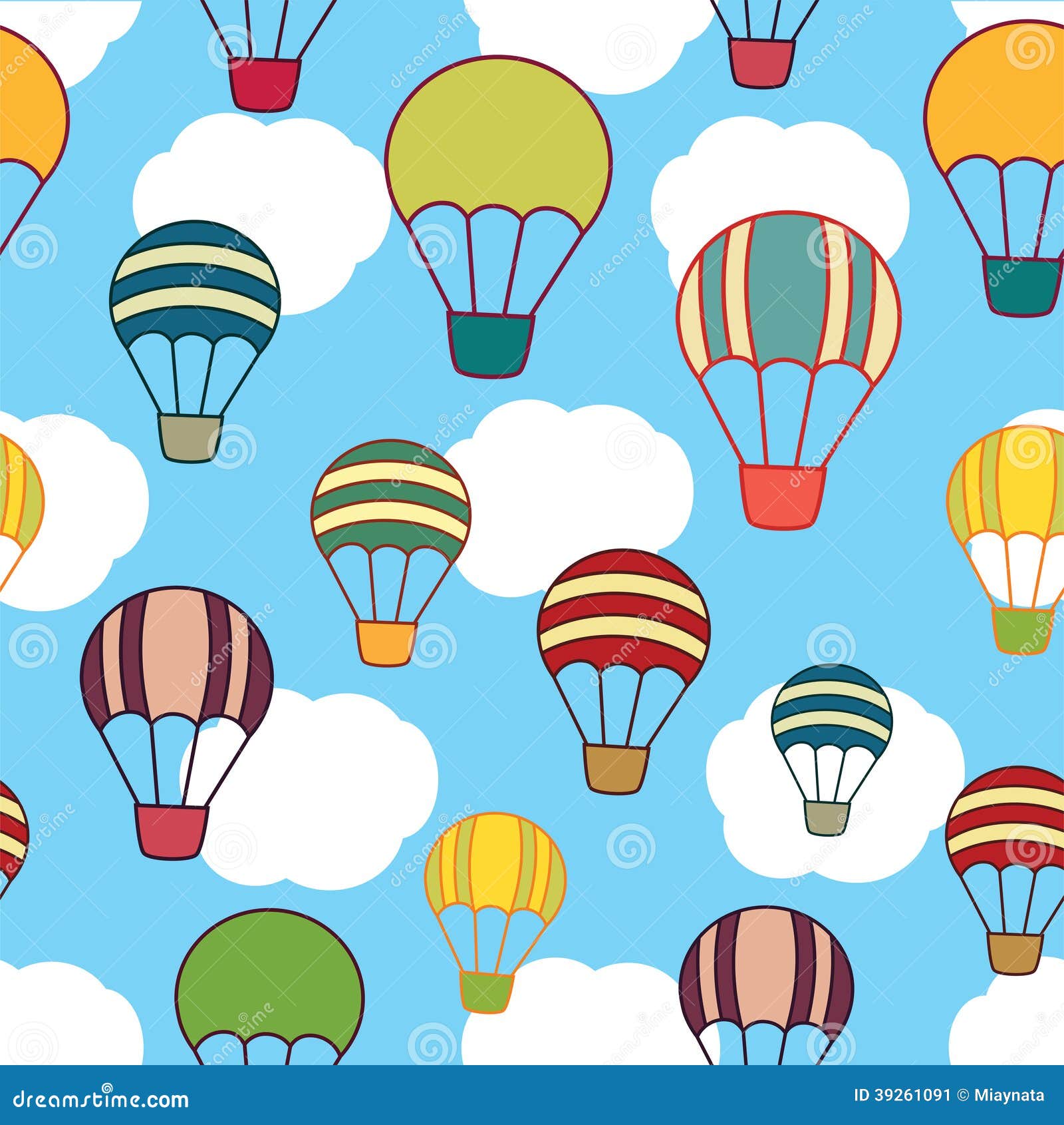 Balloons Seamless Texture Stock Illustrations – 4,033 Balloons Seamless ...