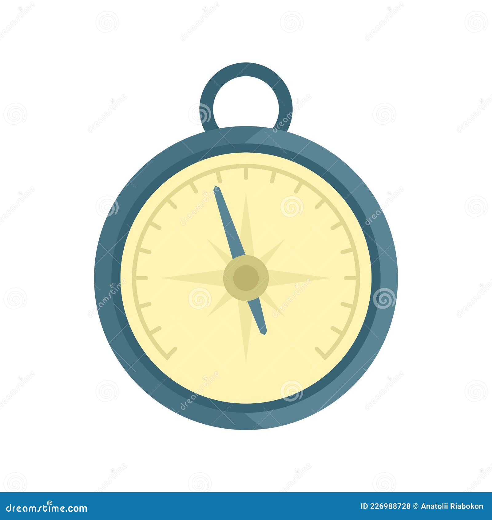 Air Barometer Icon Flat Isolated Vector Stock Illustration ...