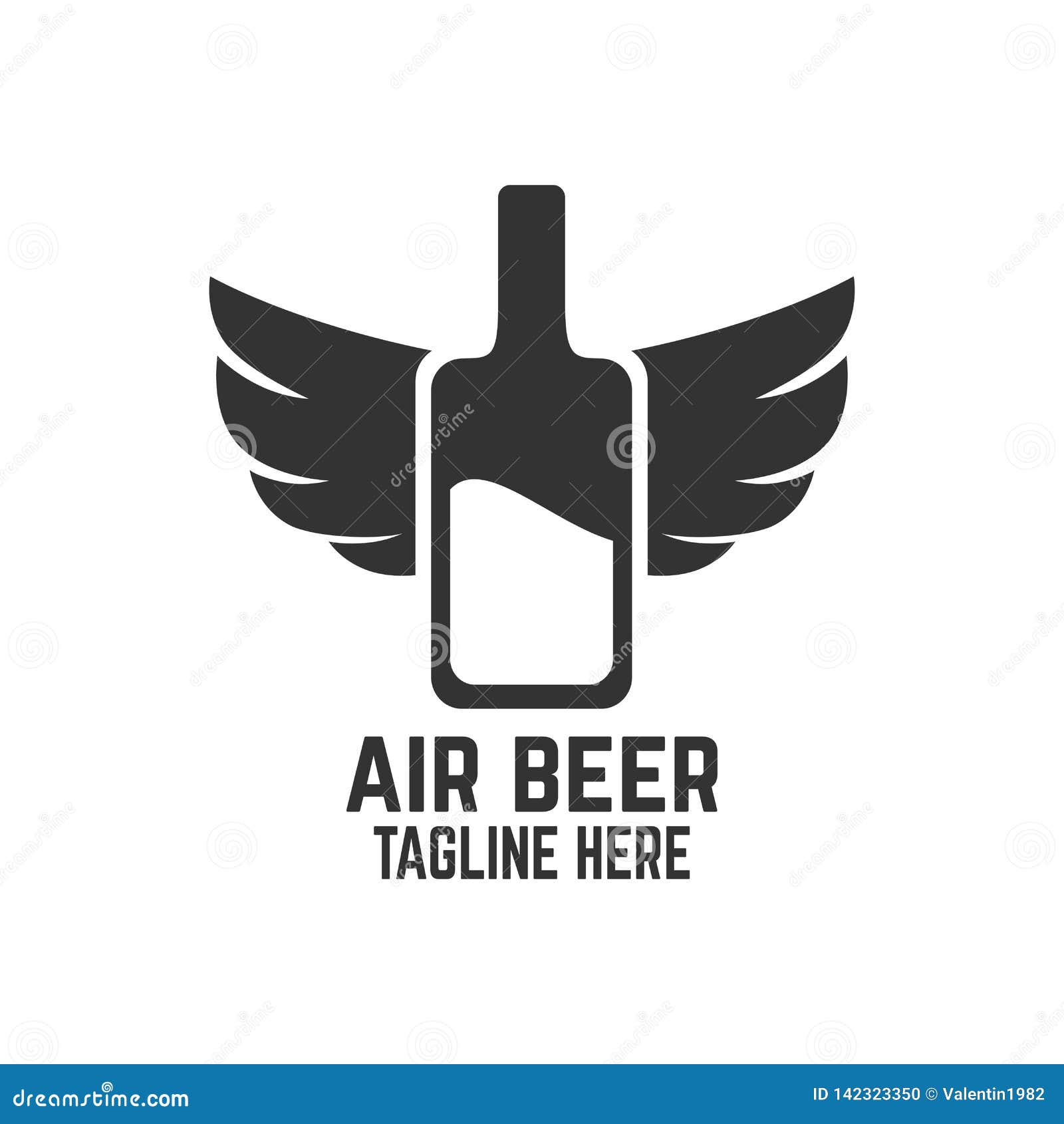 Air Beer Logo. Vector Illustration. Stock Vector - Illustration of ...