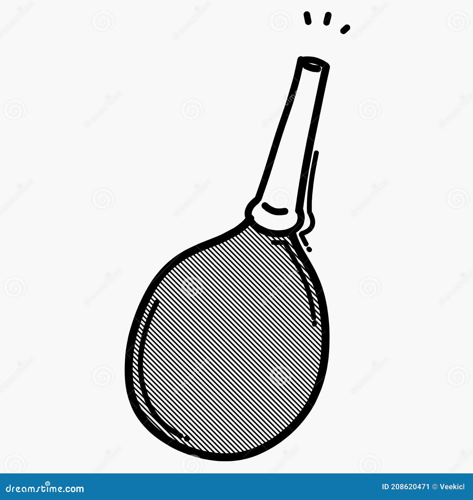 Air Blower Doodle Vector Icon. Drawing Sketch Illustration Hand Drawn ...