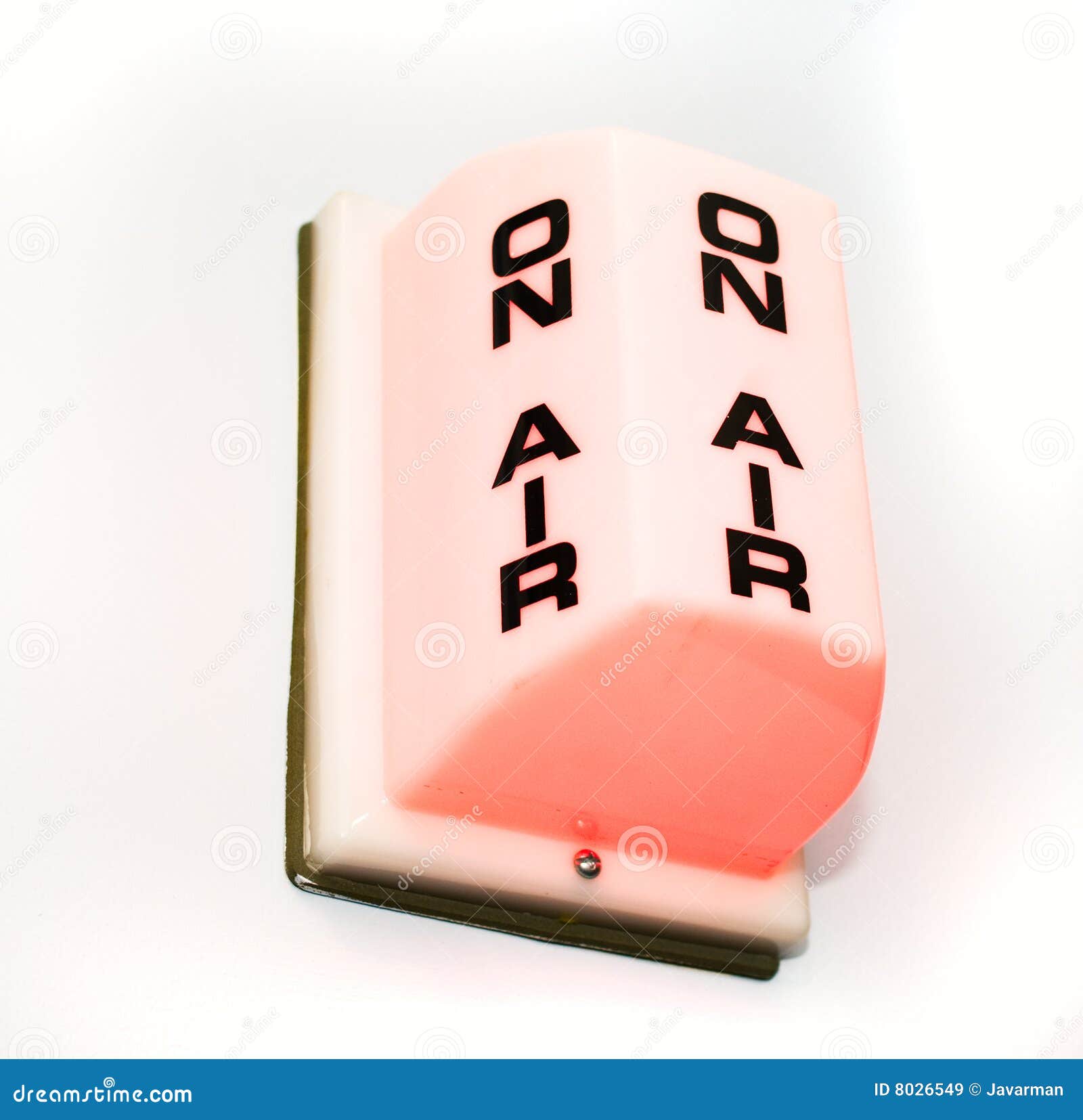 On air box at tv studio stock image. Image of sign, broadcast - 8026549