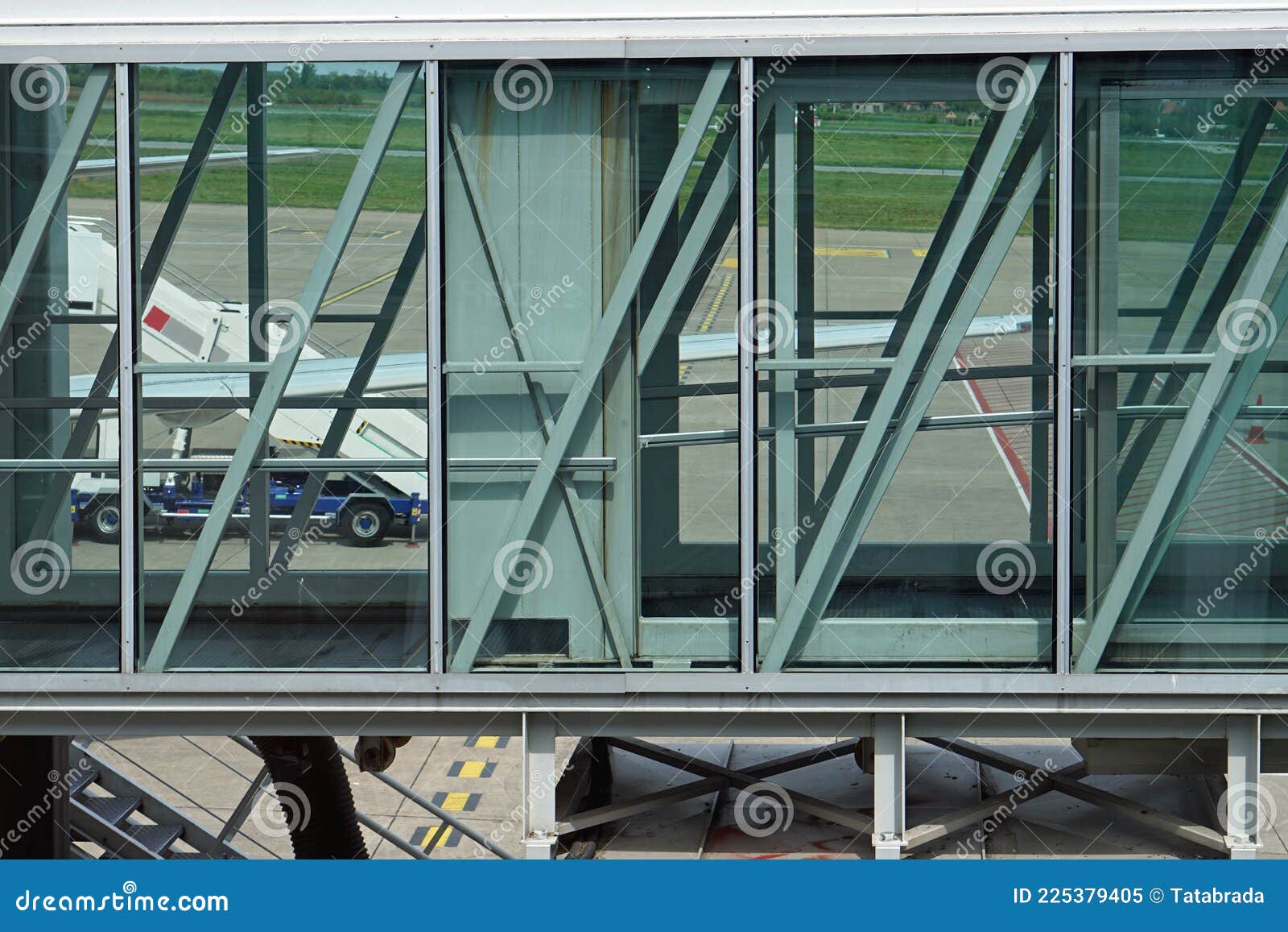 Air bridge structure stock image. Image of windows, transportation ...