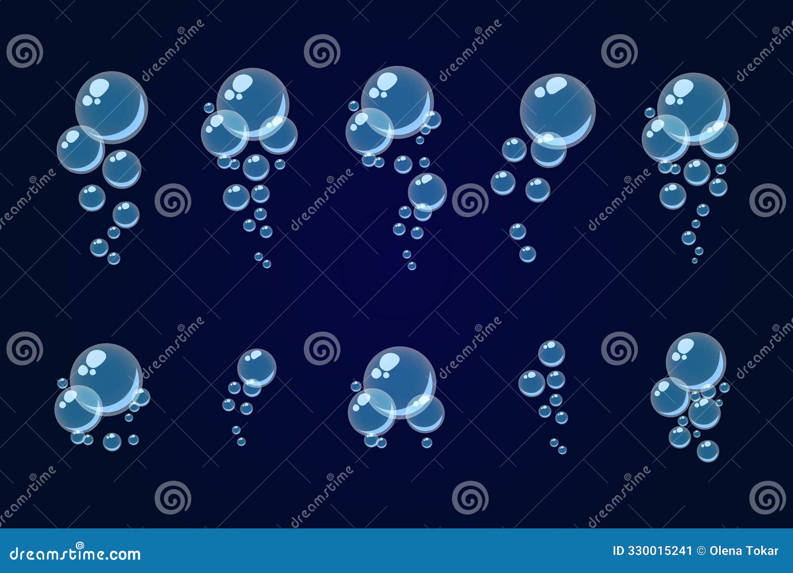 Cartoon Soap Foam Border. Bath Shampoo Bubbles. Soapy Frame. Blue Flat ...