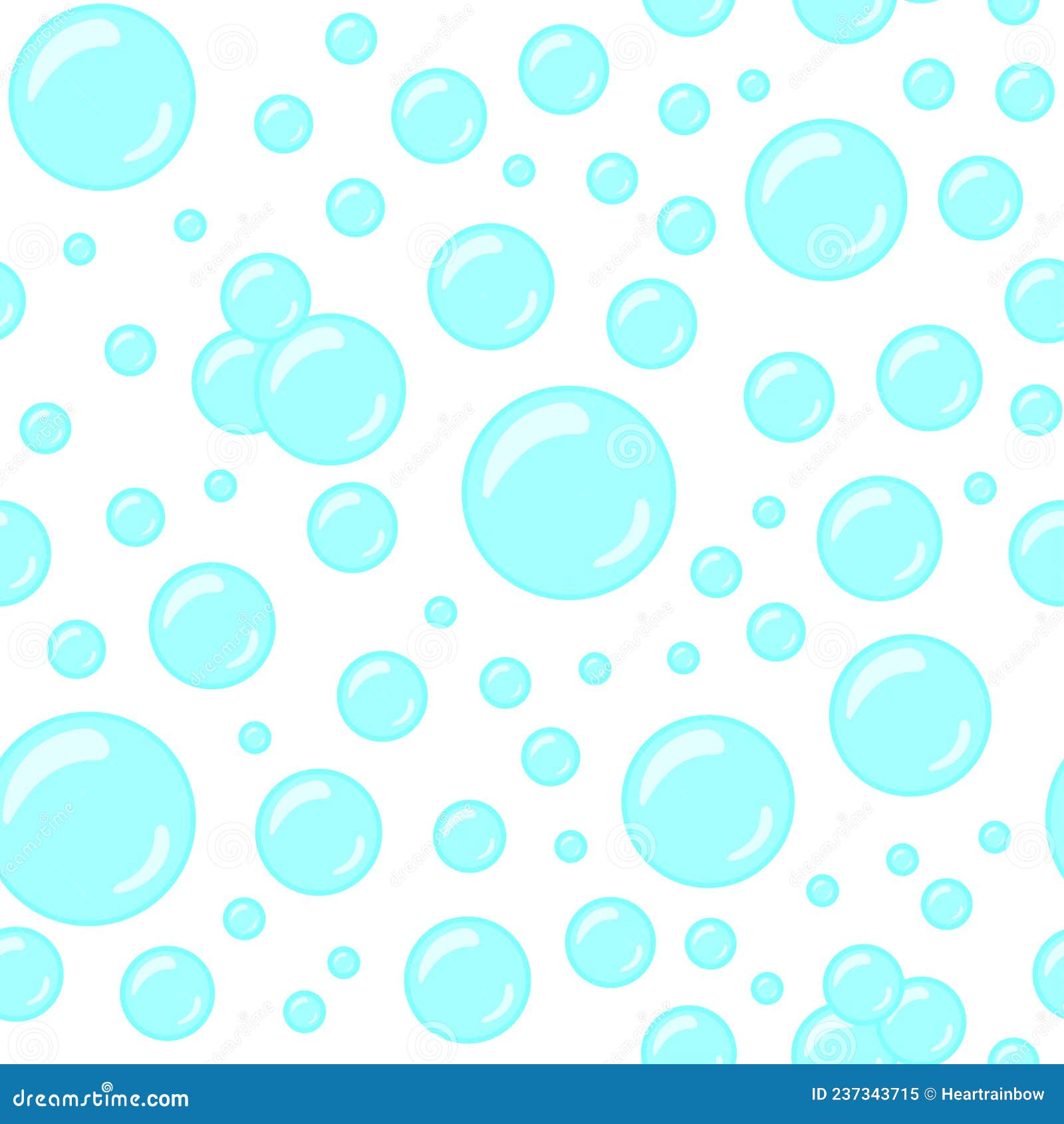Air Bubbles Pattern. Simple Flat Vector Illustration Stock Vector ...