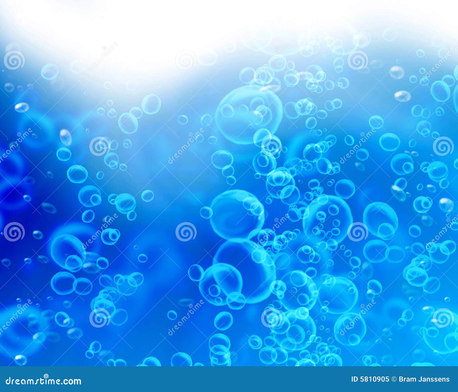 Air Bubbles Rising To the Surface Stock Illustration - Illustration of ...