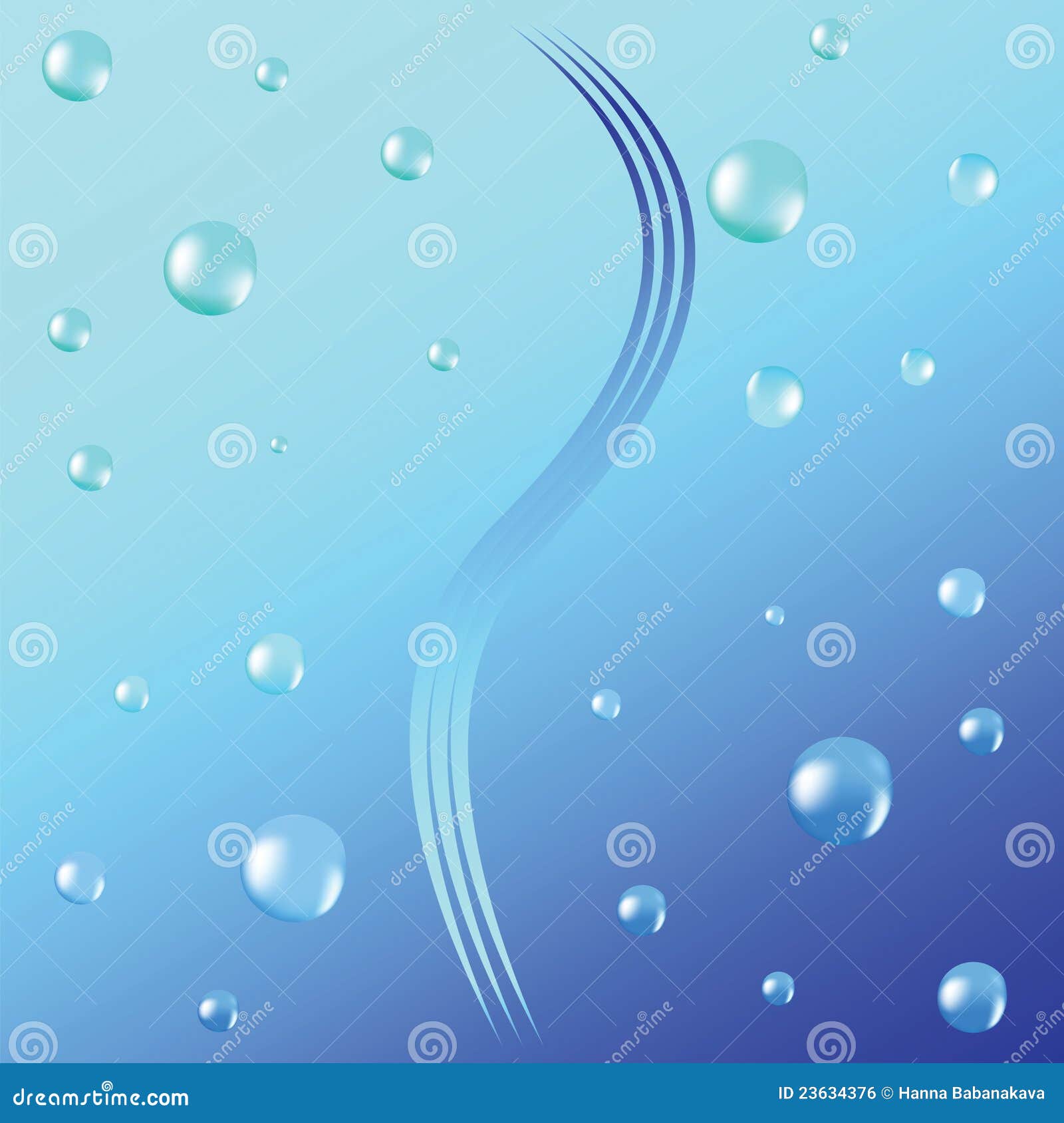 Air Bubbles Rising from Water. Vector. Stock Vector - Illustration of ...