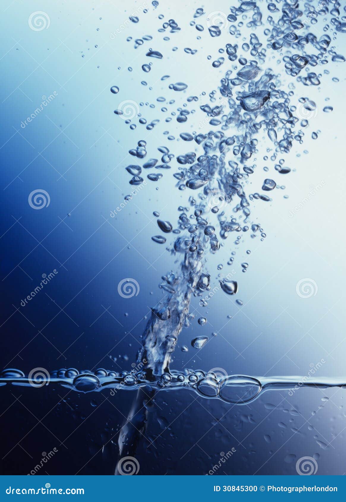 Air Bubbles Shooting Upward through Water Stock Photo - Image of ...