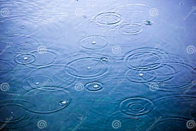 Air Bubbles on the Surface when it Rain. Stock Photo - Image of water ...