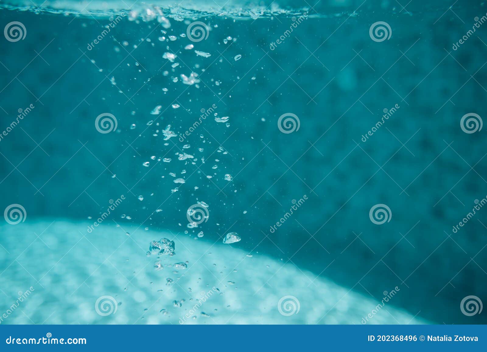 Air Bubbles in Water in Swimming Pool Stock Photo - Image of texture ...