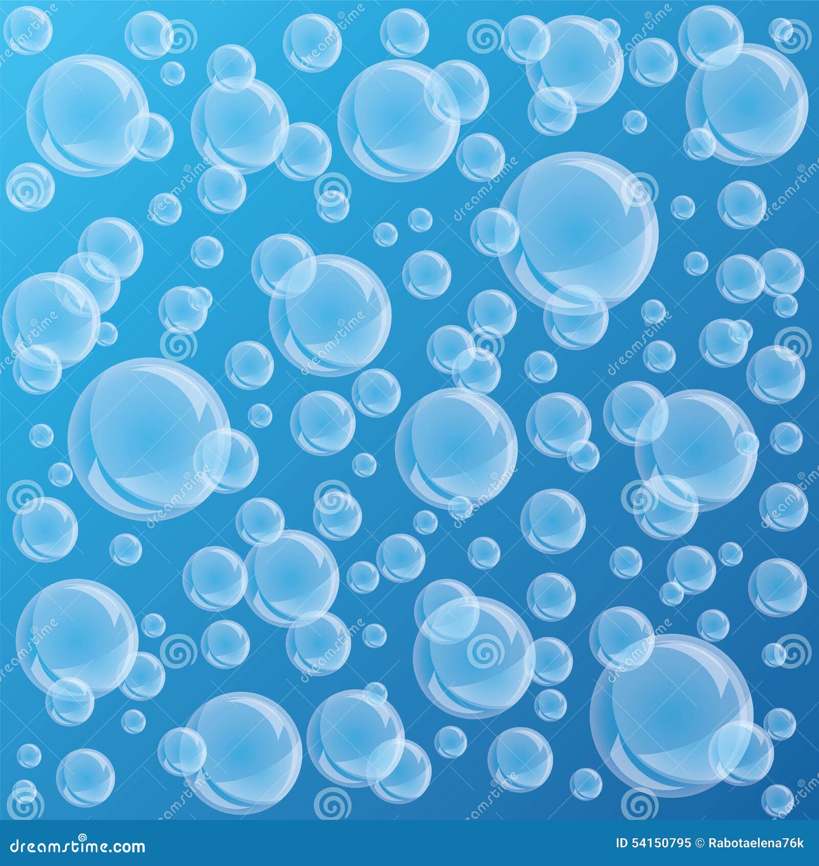 Air Bubbles in Water Vector Background Stock Vector - Illustration of ...