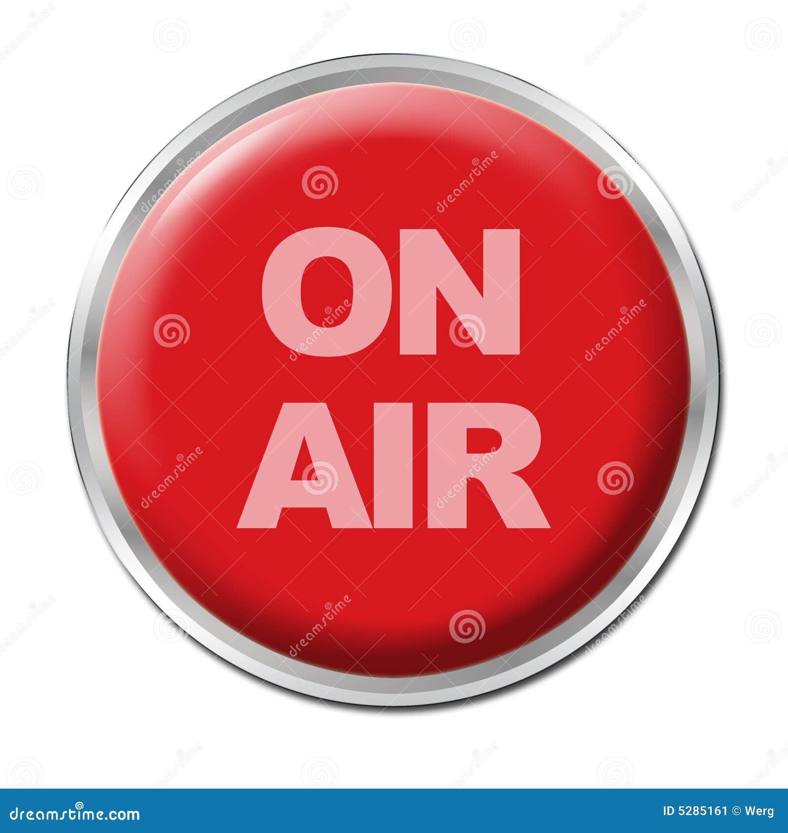 On Air Button stock illustration. Illustration of silence - 5285161