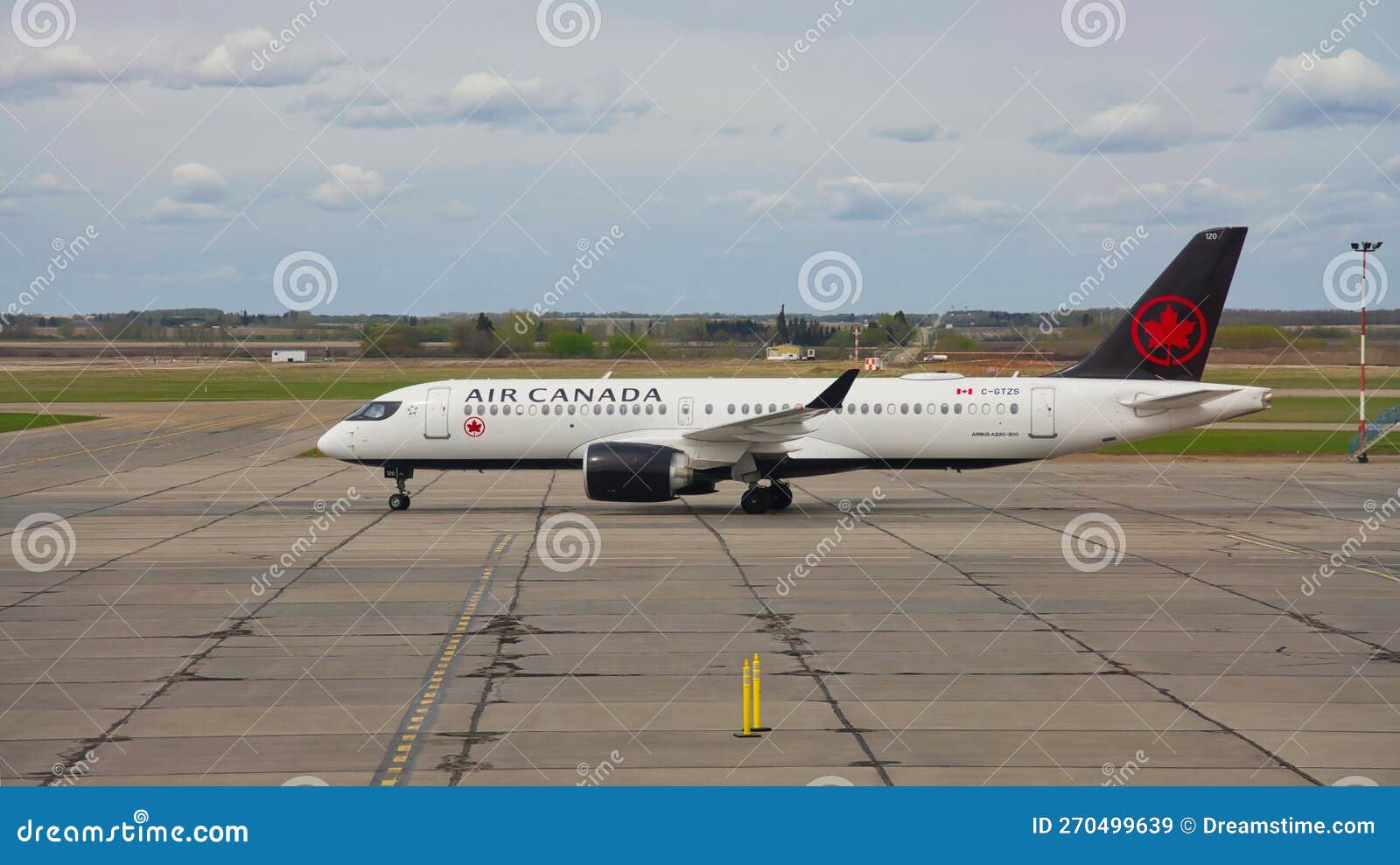 Air Canada Airbus 200-300 on the Runway Calgary Editorial Stock Image ...