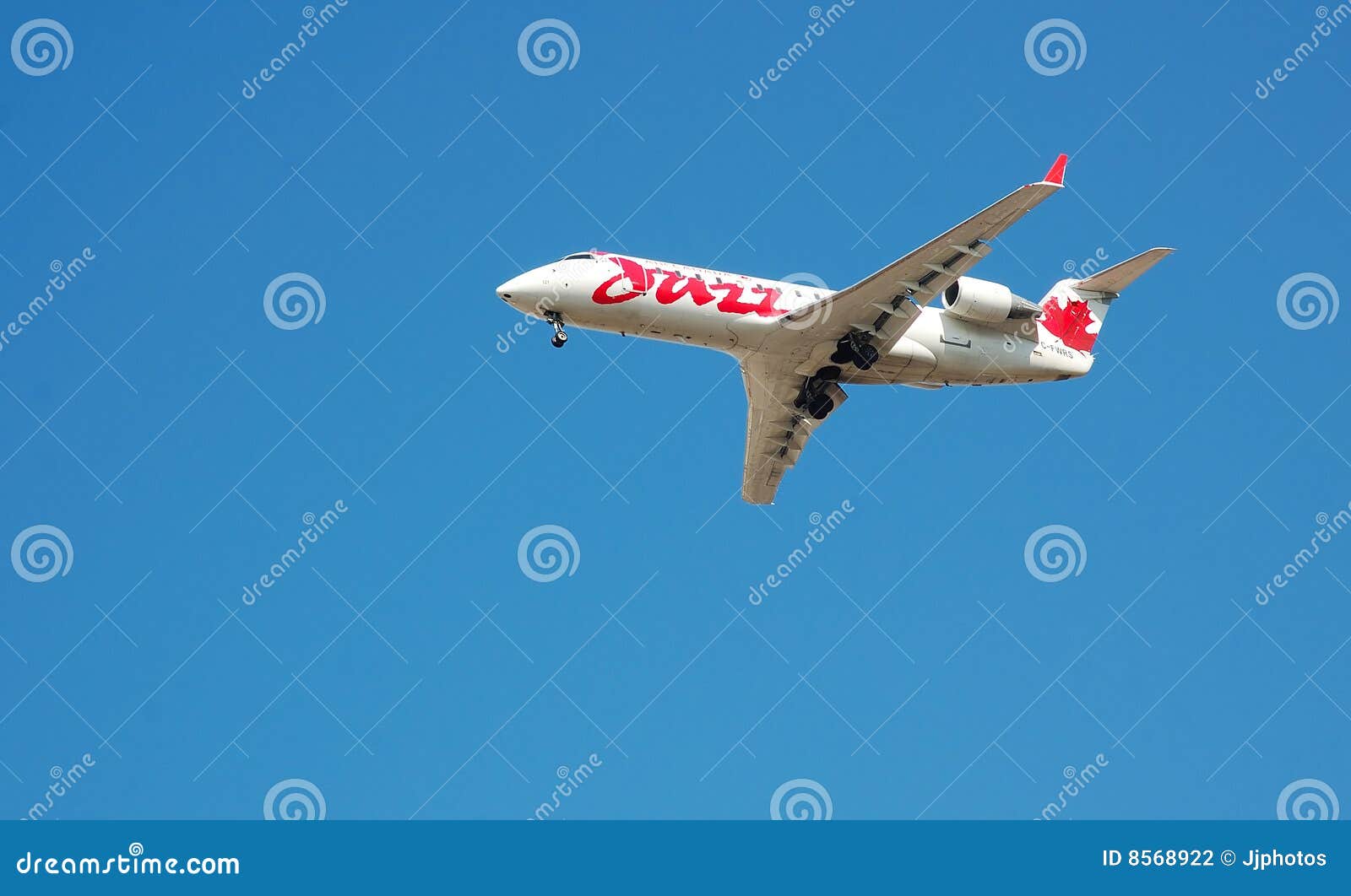 Air Canada Jazz - Red (on a Clear Day with Blue Sky) Editorial ...