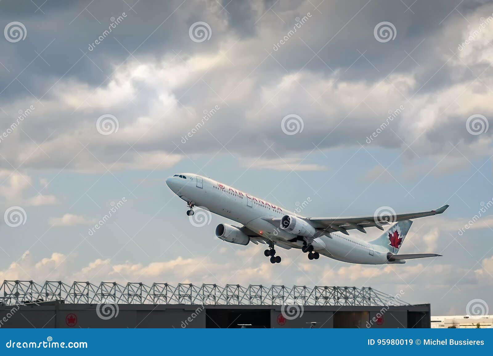 Air Canada Plane take off editorial stock image. Image of aeroplane ...