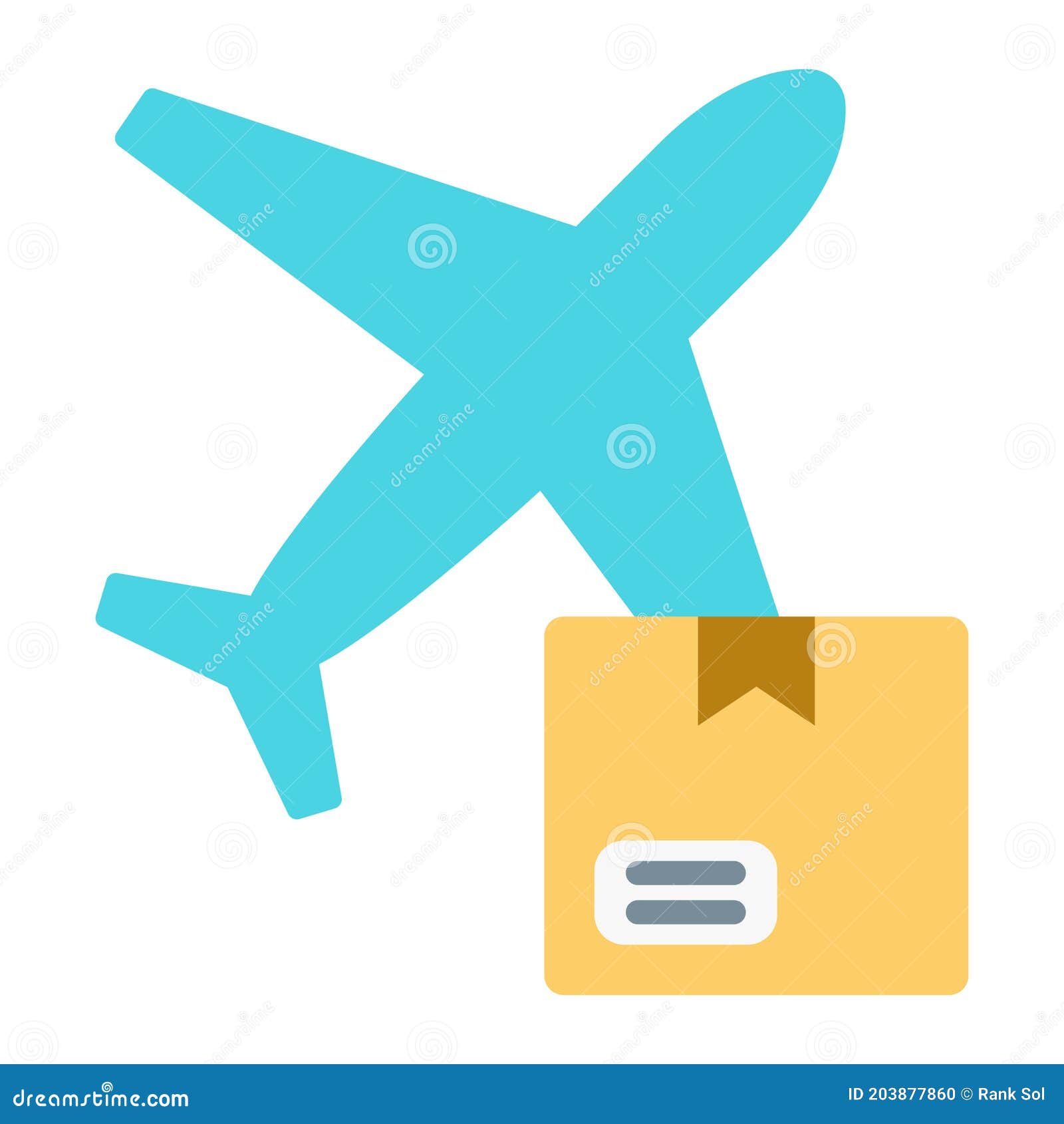 Air Cargo, Airplane, Shipping, Delivery Fully Editable Vector Icon ...