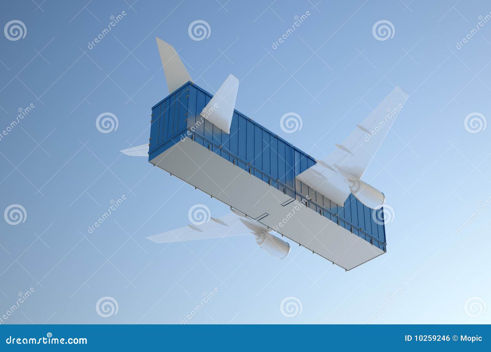 Air cargo concept stock illustration. Illustration of land - 10259246