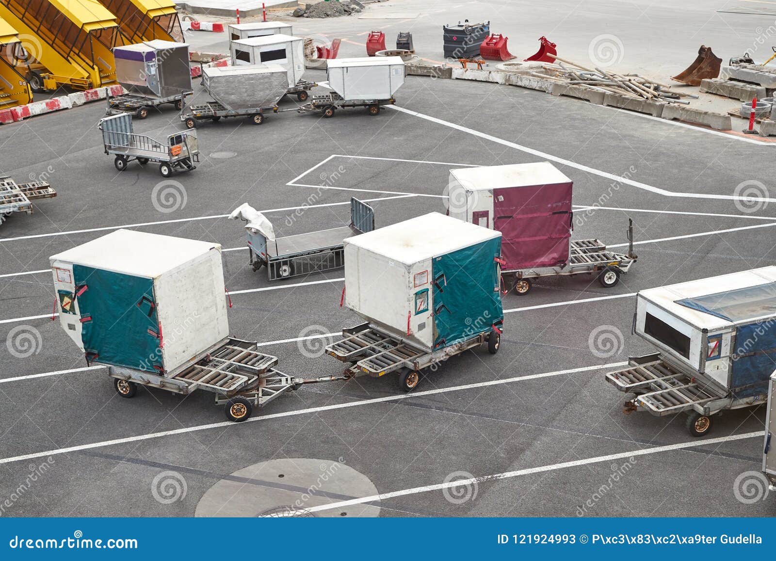 Air Cargo Containers stock image. Image of early, deliver - 121924993