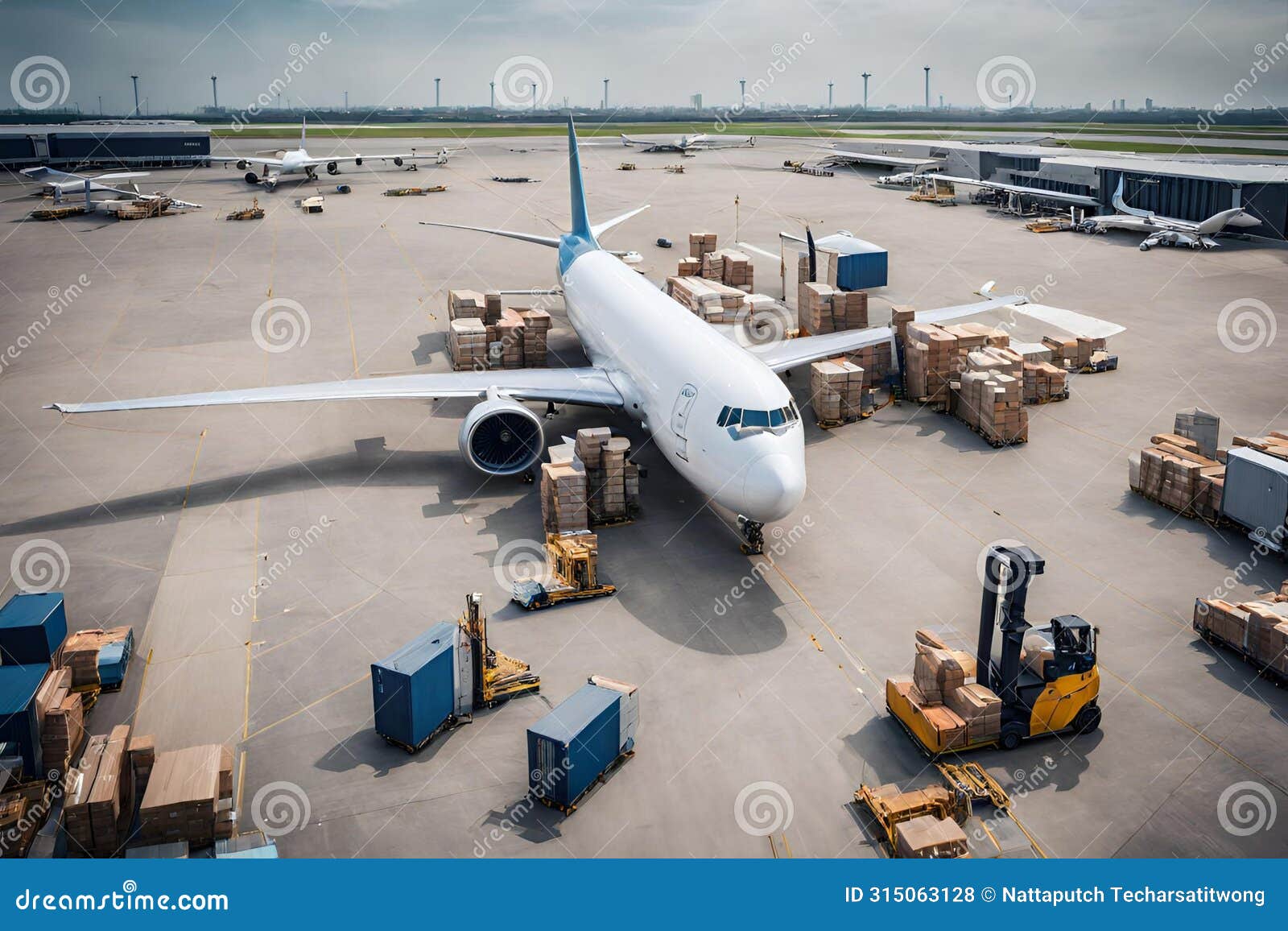 Air Cargo Freighter Logistics Import Export Goods Of Freight Global ...