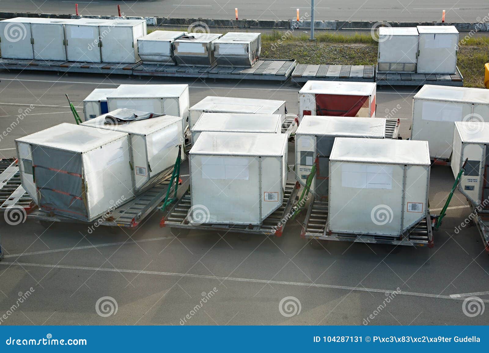 Air Cargo Containers stock image. Image of morning, deliver - 104287131