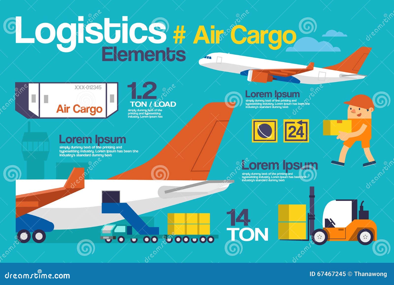 Air Cargo stock illustration. Illustration of commercial - 67467245