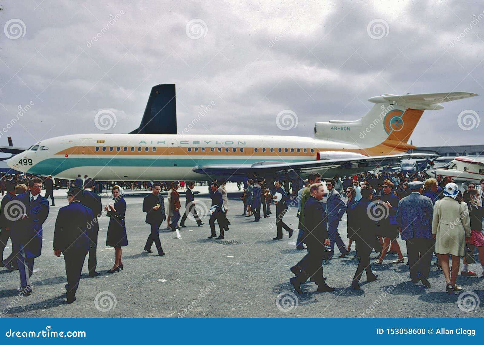 Air Ceylon Hawker Siddeley Trident 1E at Paris Editorial Image - Image ...
