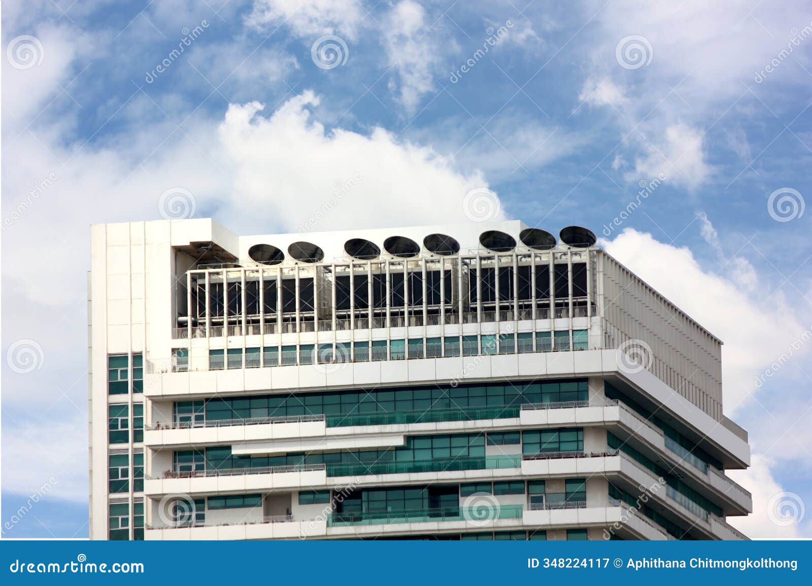 Air Circulation System in Large Building Stock Image - Image of cooling ...
