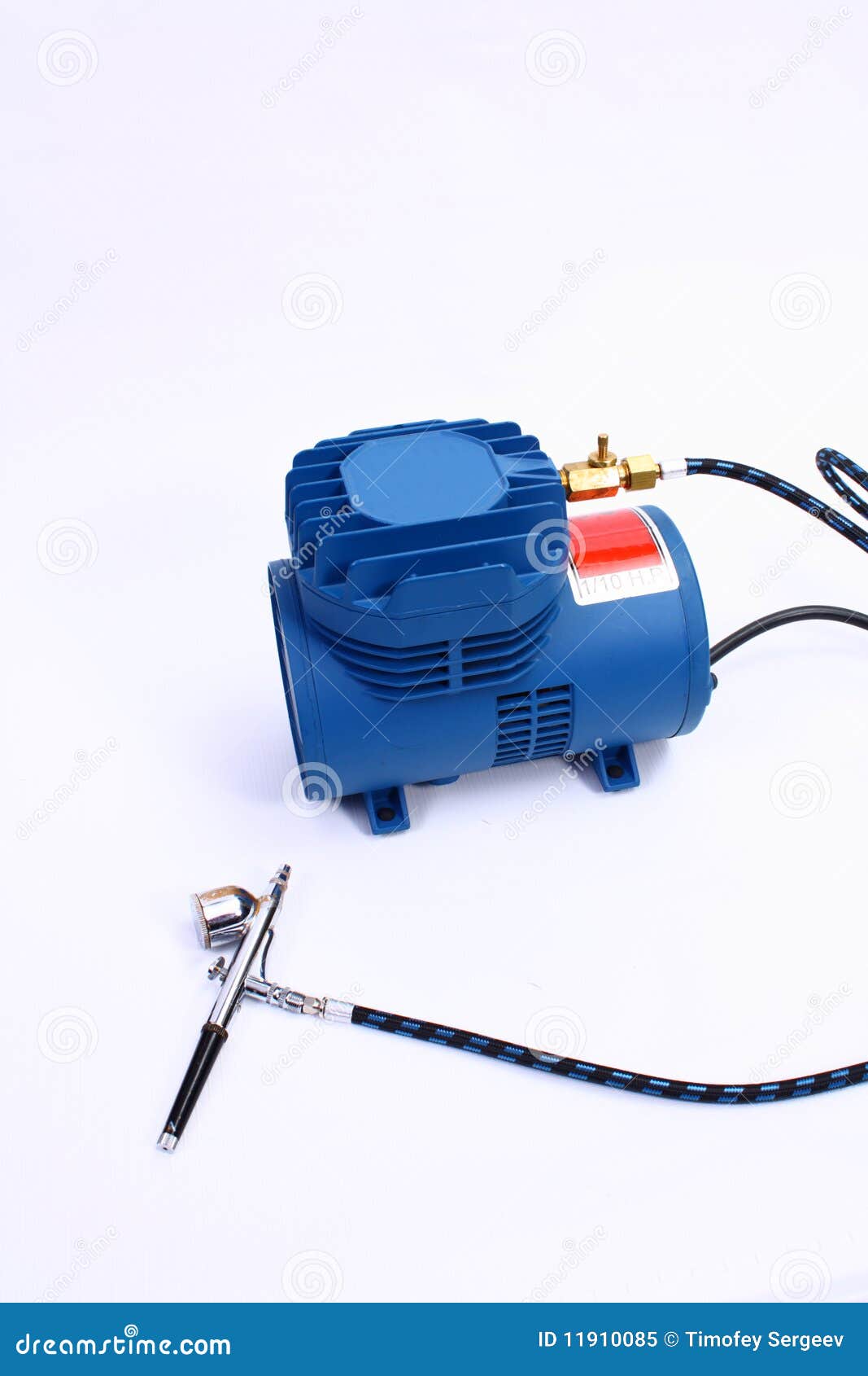 Air compressor stock image. Image of isolated, industrial - 11910085