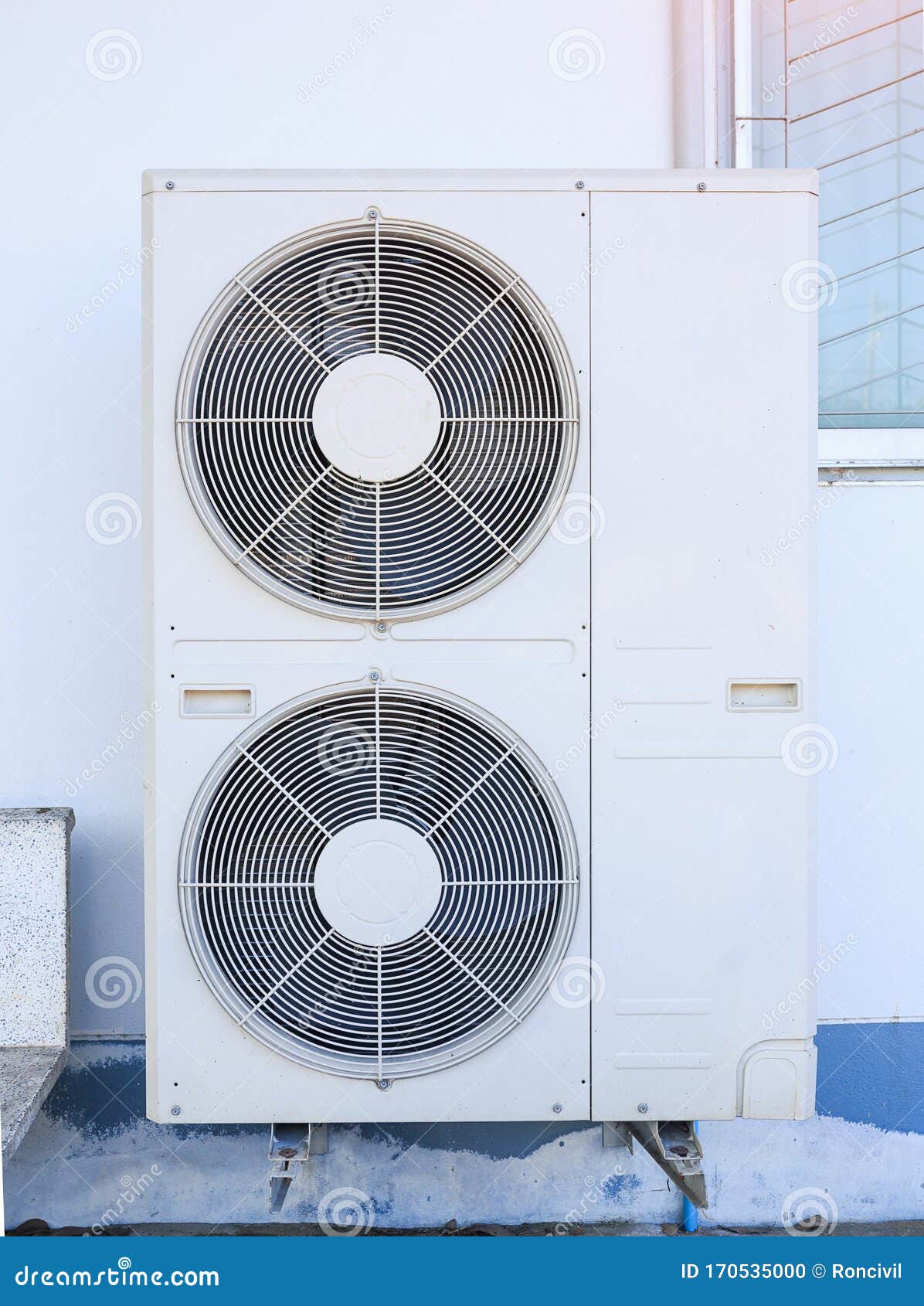 Air compressor outside stock photo. Image of factory - 170535000