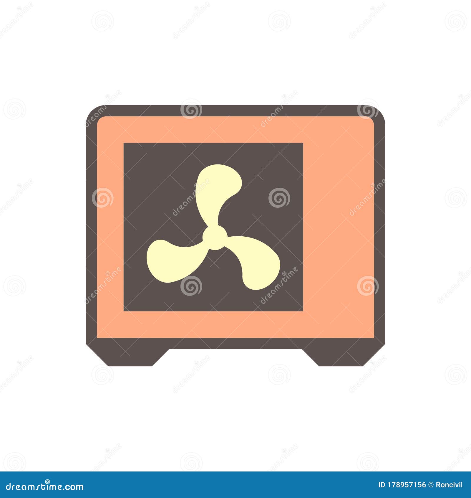 Air Compressor and Blade Vector Icon Stock Vector - Illustration of ...