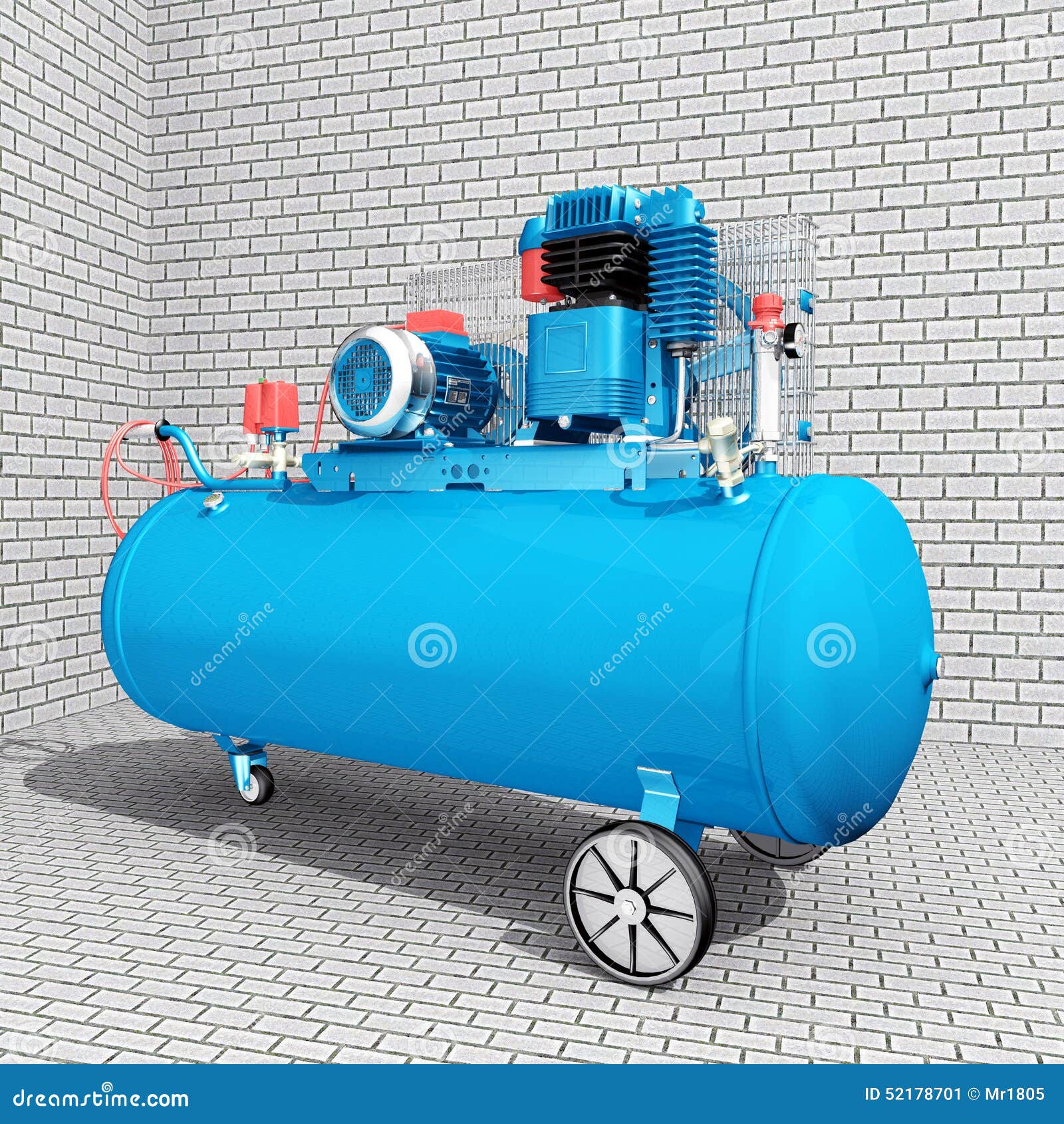 Air Compressor stock illustration. Illustration of generated - 52178701
