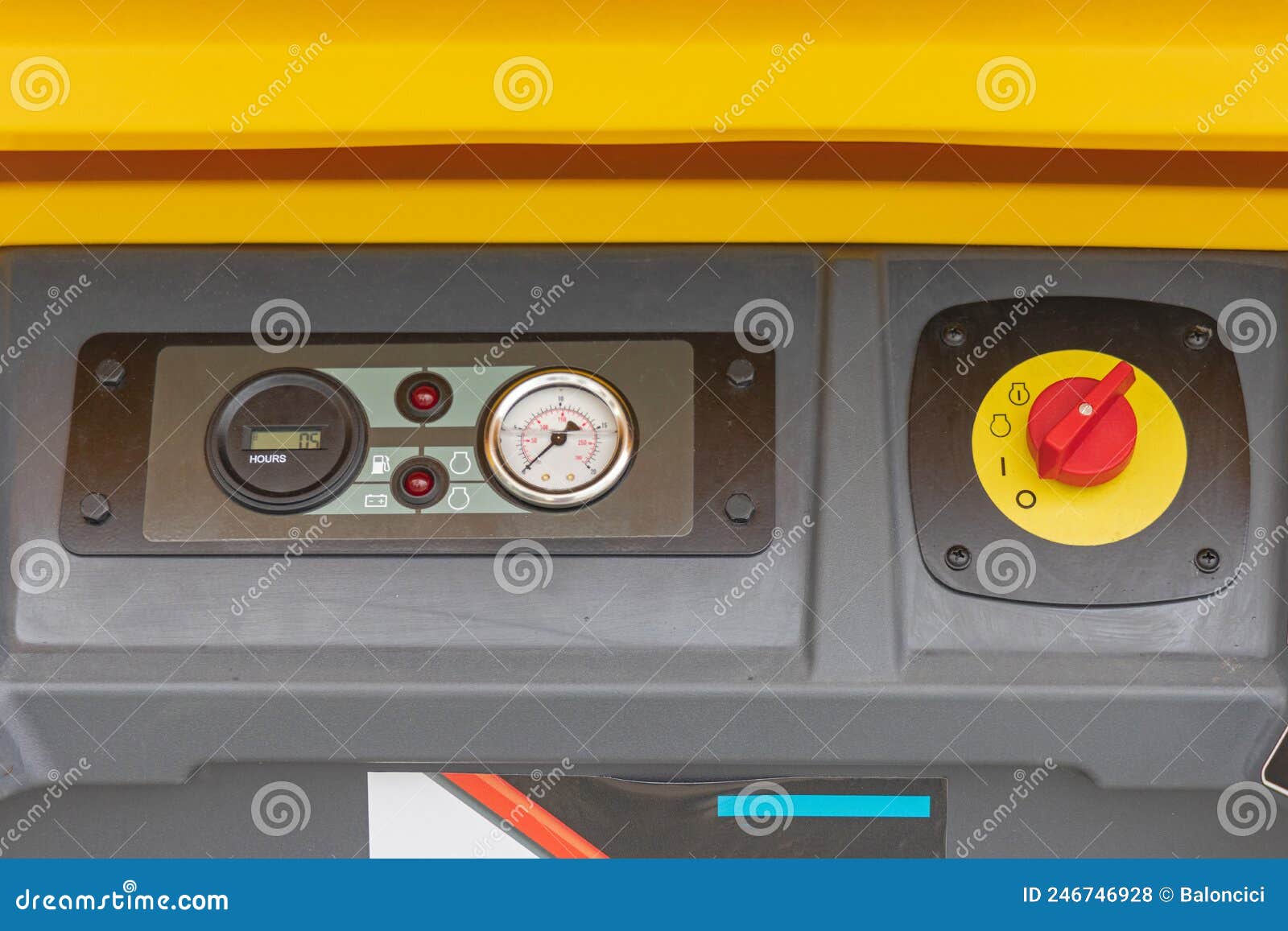Air Compressor Controls stock photo. Image of simple - 246746928