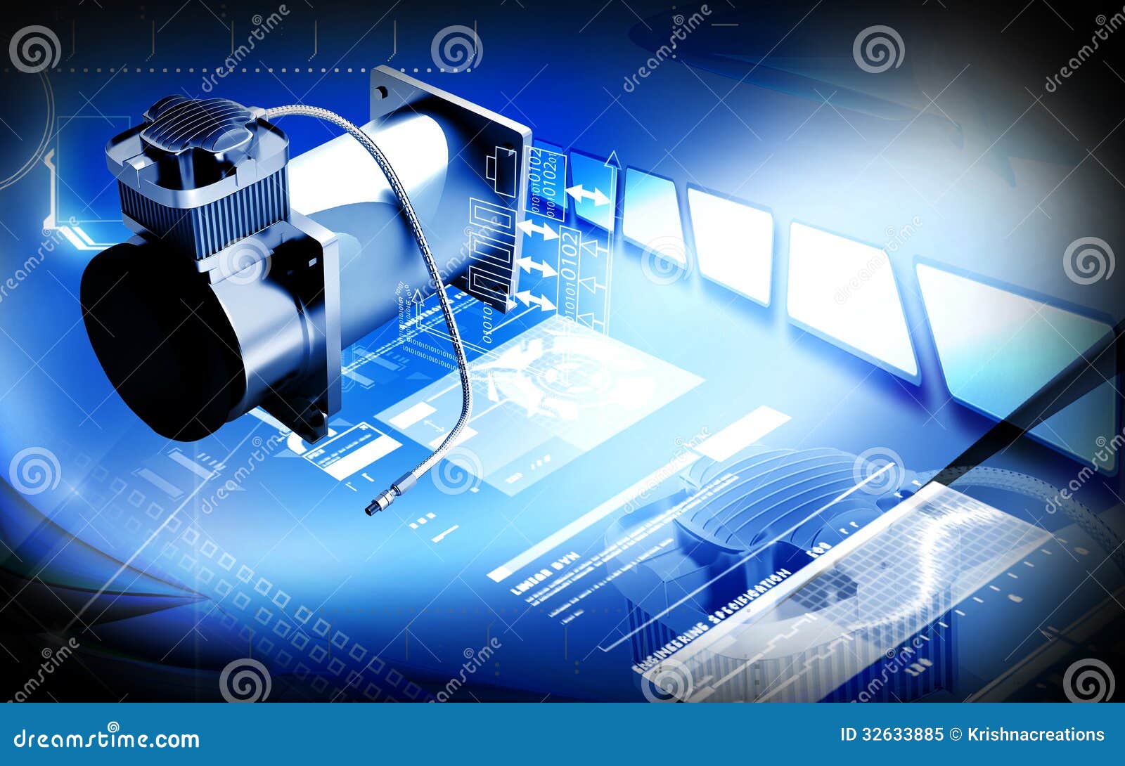 Air compressor stock illustration. Illustration of object - 32633885