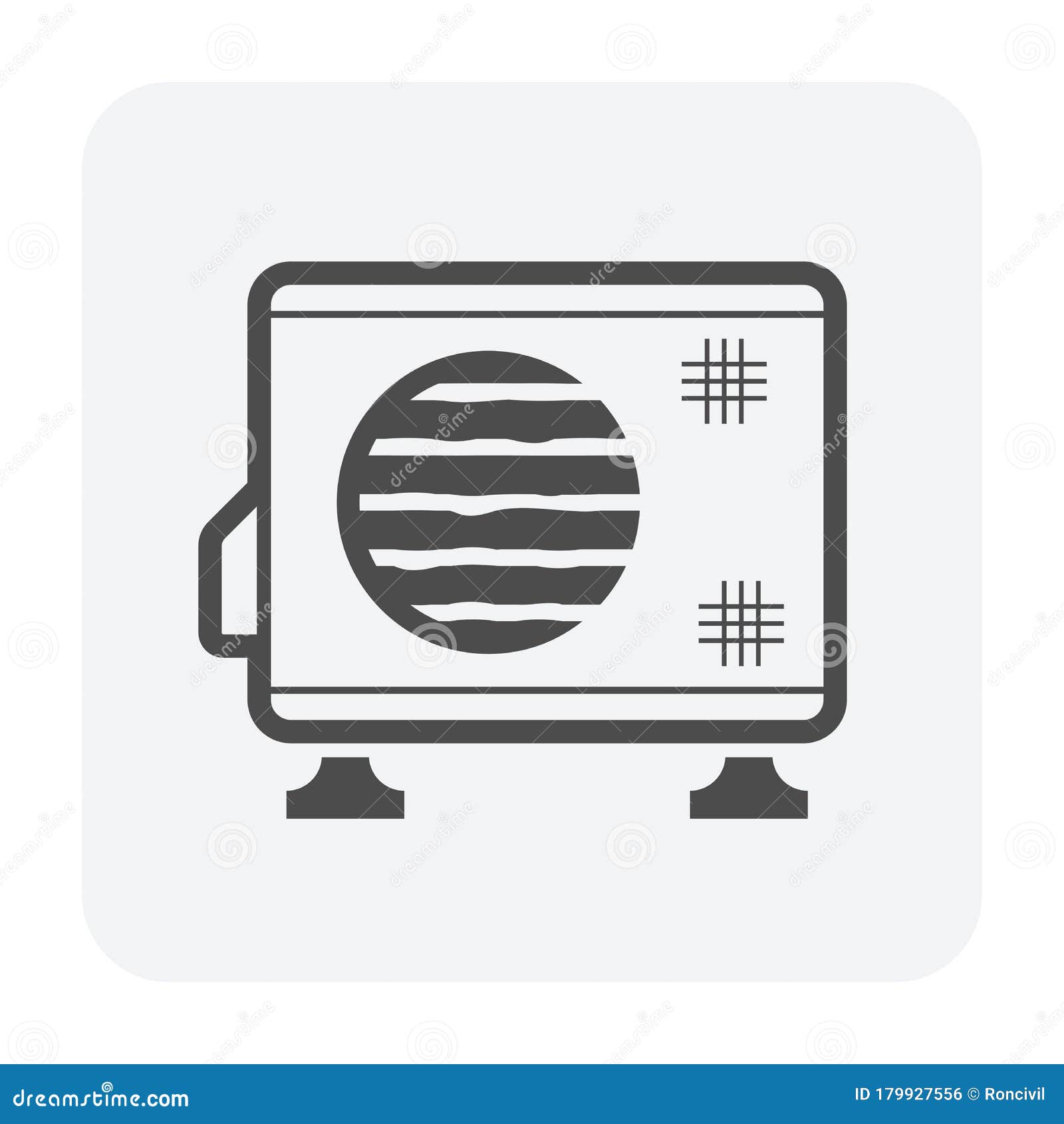 Air compressor icon stock vector. Illustration of equipment - 179927556