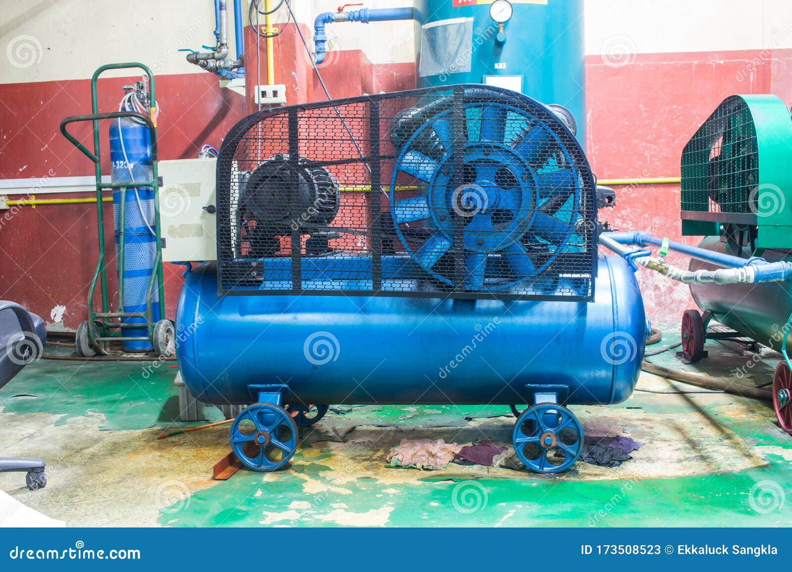 Air Compressor. Equipment for Creation of Pressure Air Stock Image ...