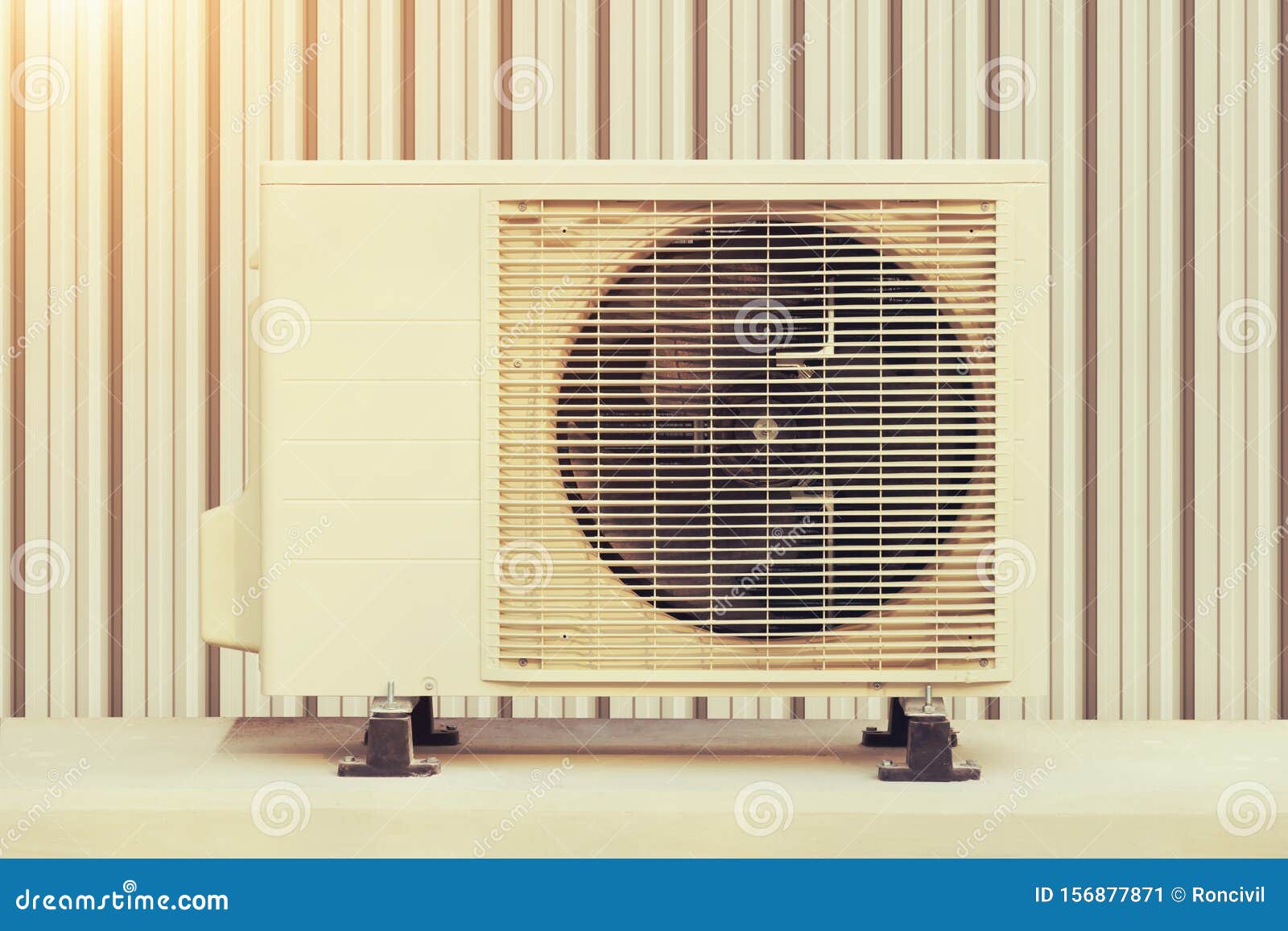 Air compressor outside stock image. Image of control - 156877871