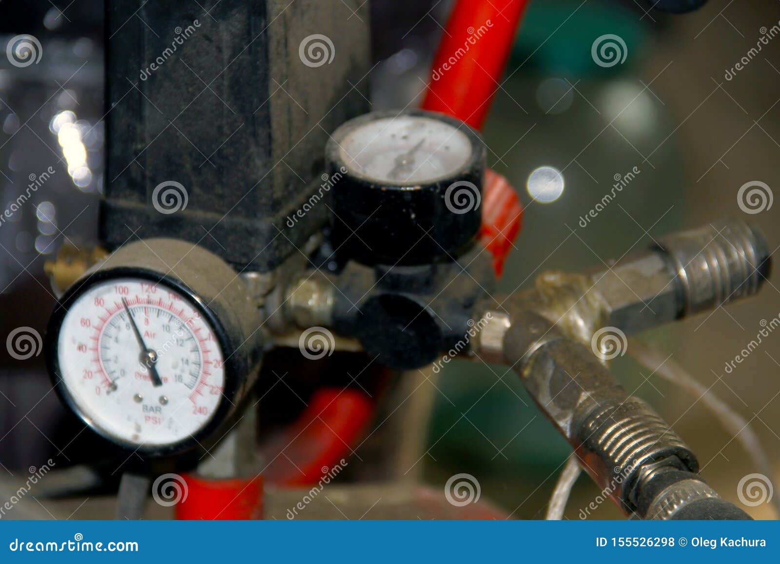A Compressor Pressure Gauge Stock Photography | CartoonDealer.com #38374304