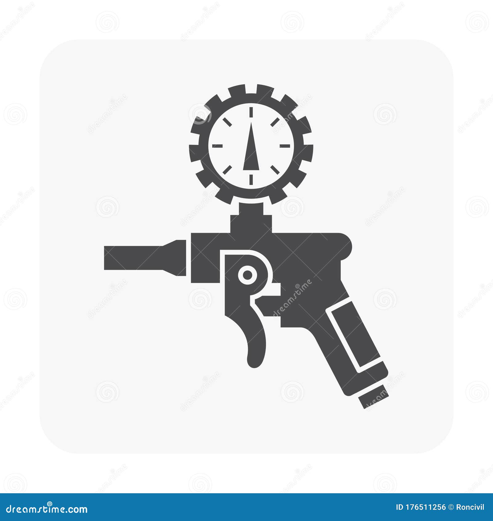 Air compressor pump stock vector. Illustration of icon - 176511256